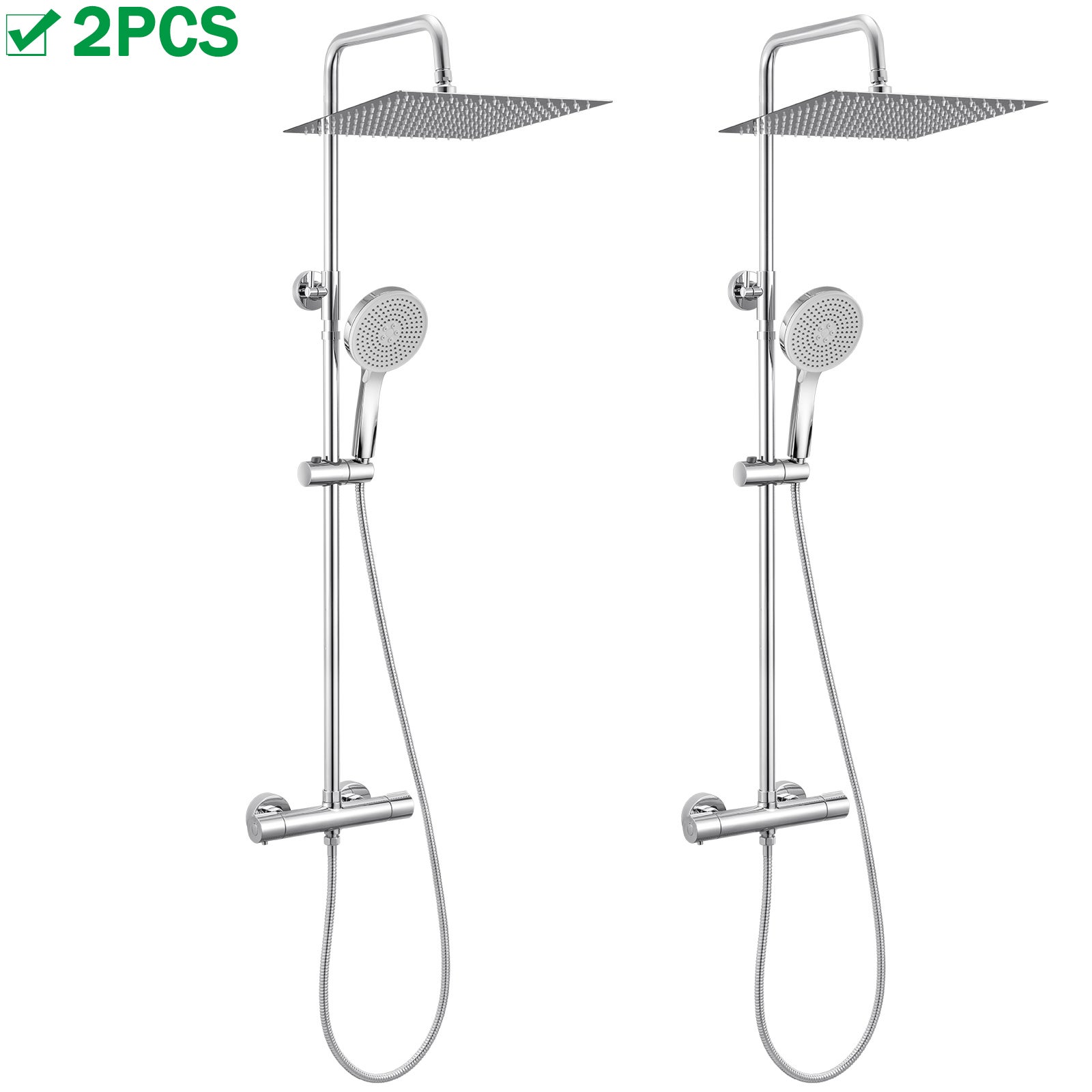 SOFETIY MAX Ensemble de Douche Chromée Thermostatique, Colonne de ...