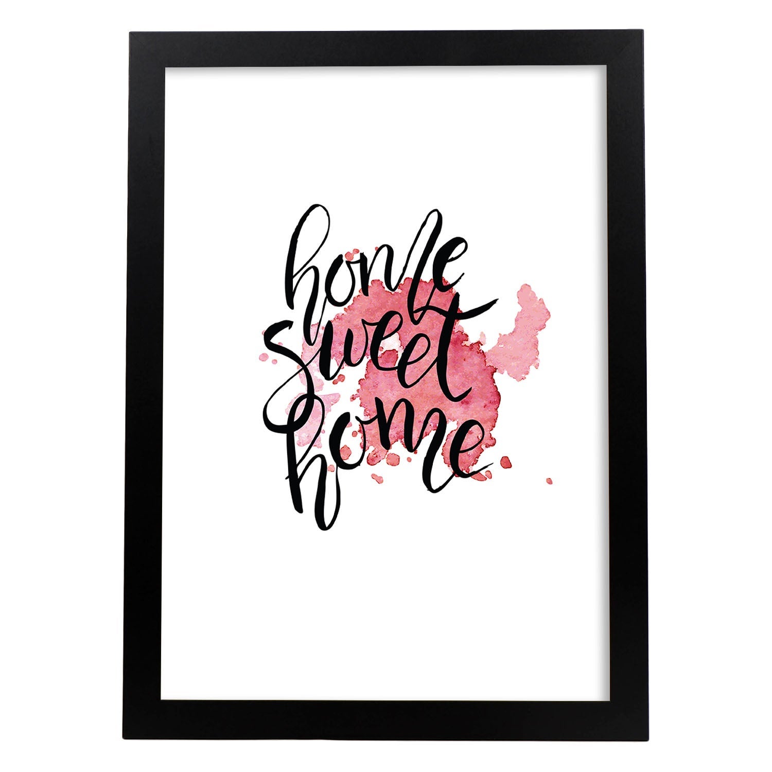Lame Avec Des Messages Heureux Colorés. Poster «home Sweet Home» Sans ...