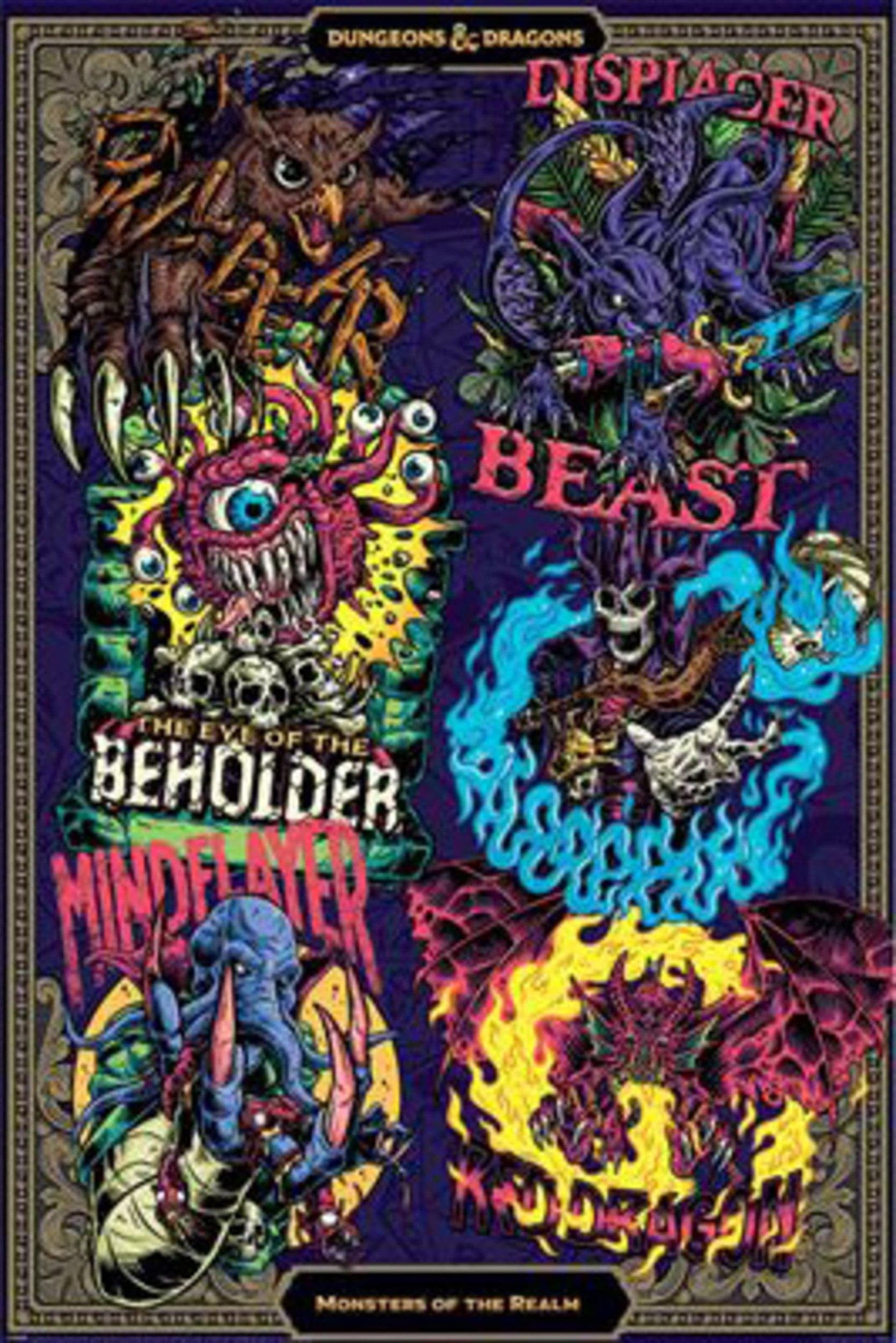 Poster Dungeons & Dragons - Monsters of the Realm 61x91.5cm | Leroy Merlin