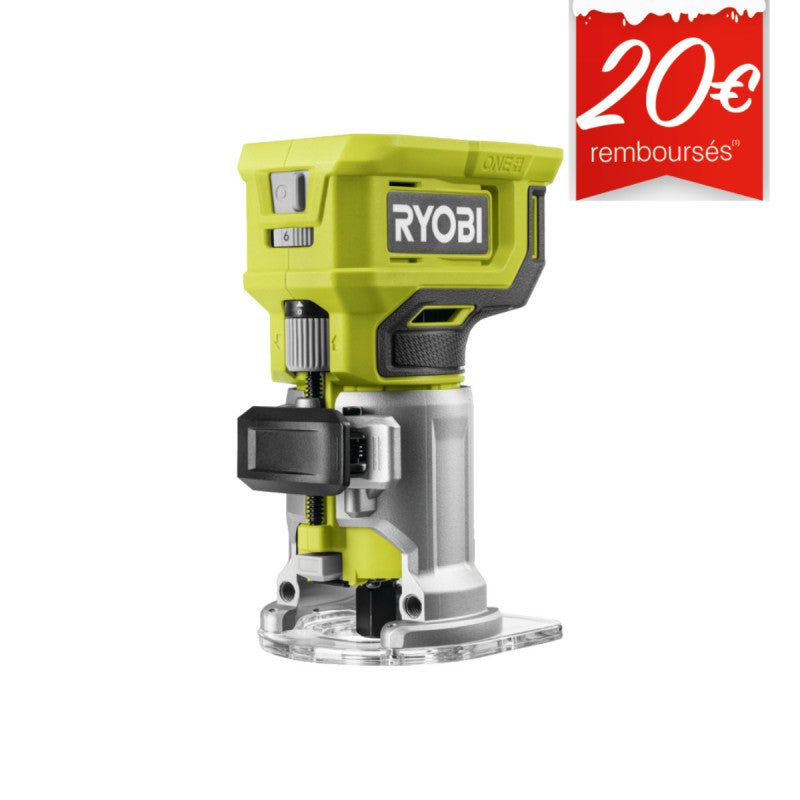 Affleureuse à bois RYOBI - RTR18-0 - 18V OnePlus - Sans batterie ni ...