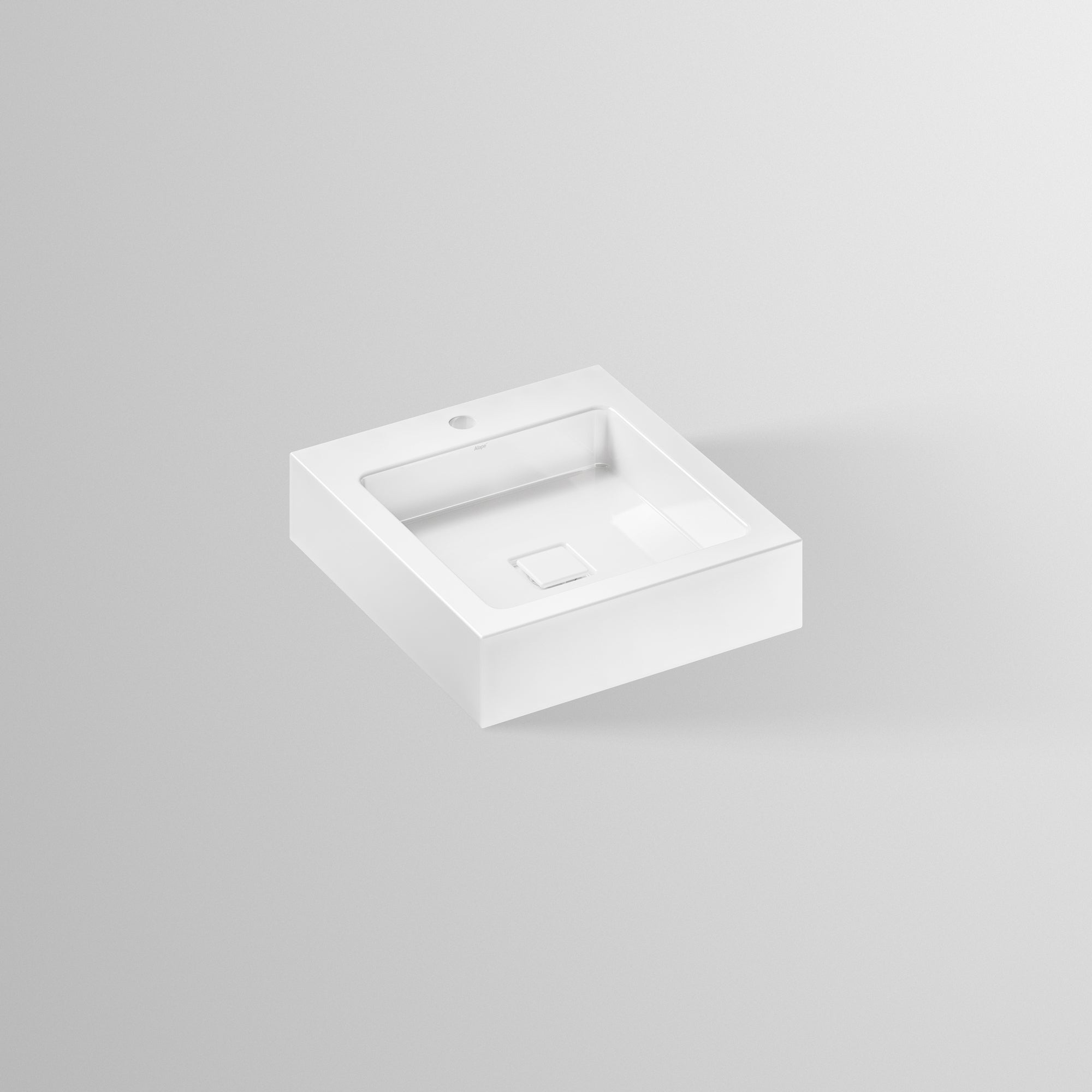 Bassin supérieur de l'Alape AB.Q450H.1, rectangulaire L : 450mm H ...