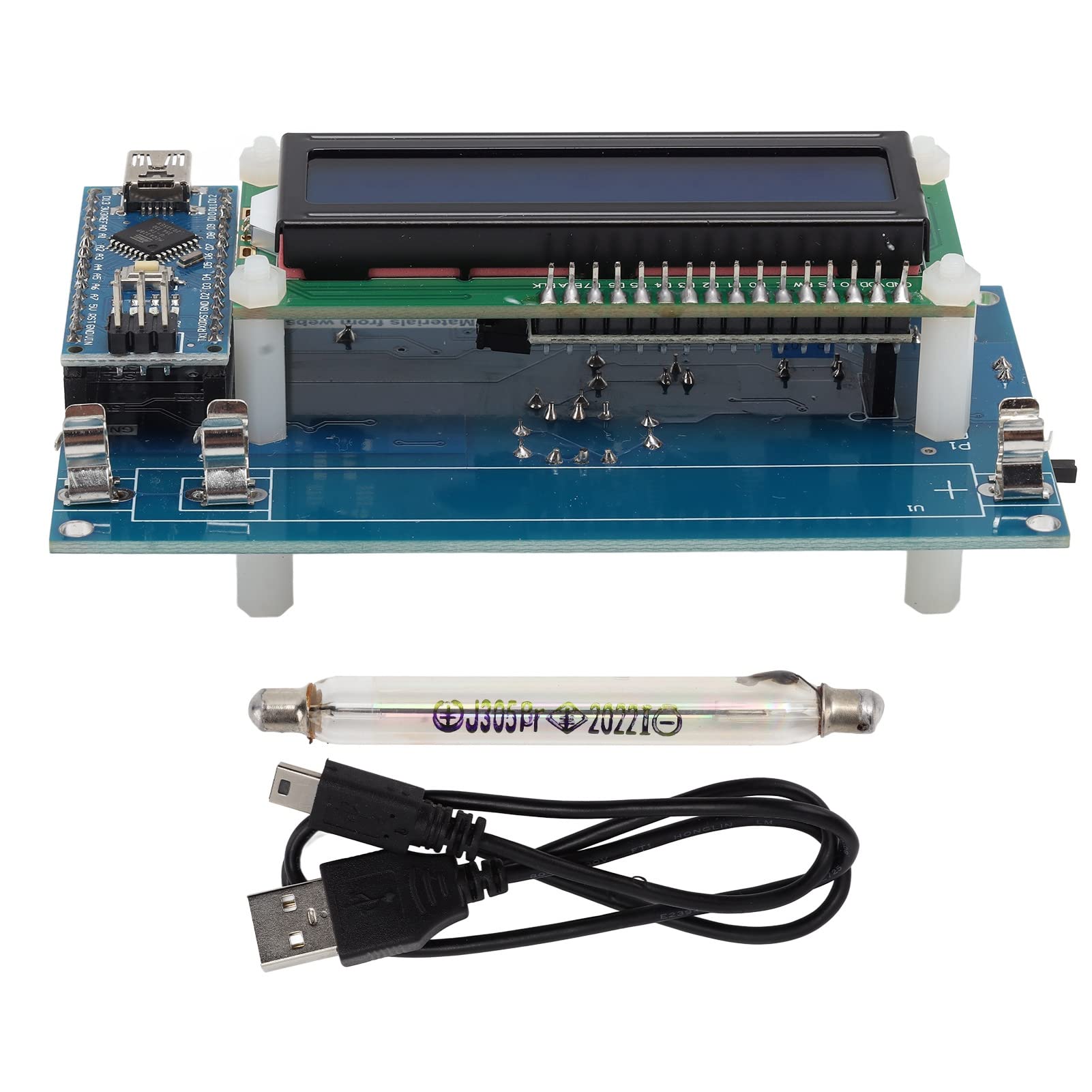 Kit de contador Geiger, módulo GM, tubo USB, pantalla LCD, componente ...