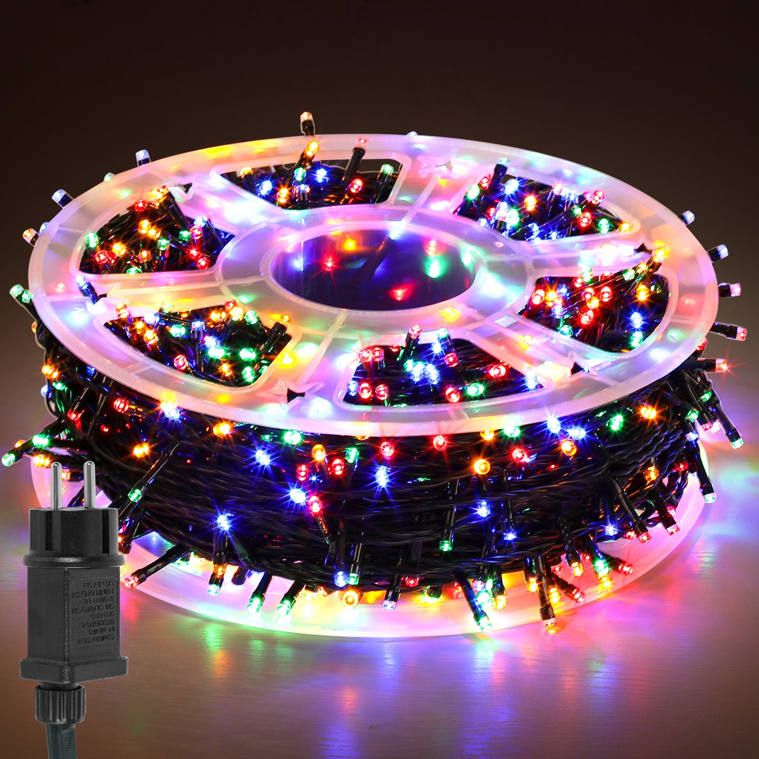 Guirlande lumineuse LED 8 modes 300LEDs 30M IP44 Extérieur Éclairage ...