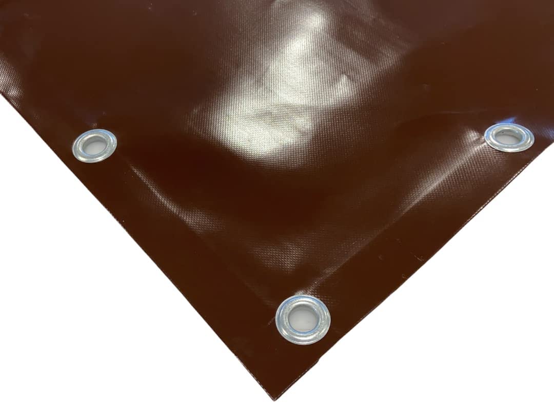 Bâche PVC Imperméable Marron | Bâche Oeillet 650g/m² | Couverture ...