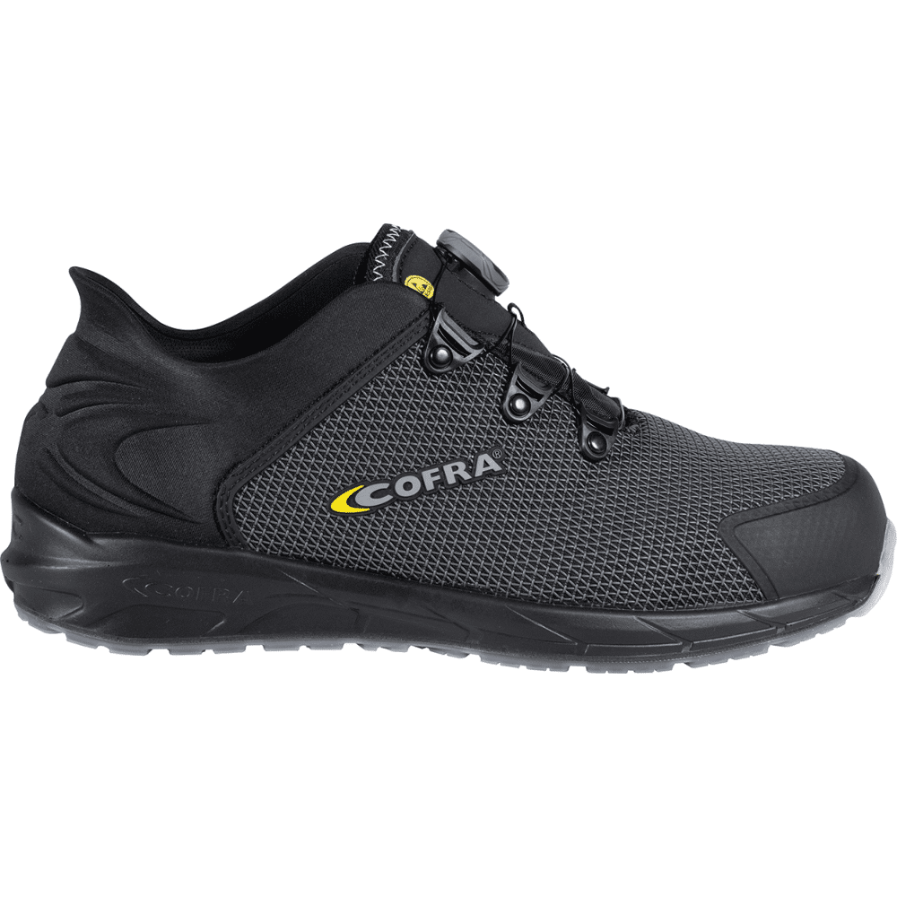 Chaussures de sécurité COFRA AEROBIC ESD S3S SC FO SR Gris / Noir 45 ...