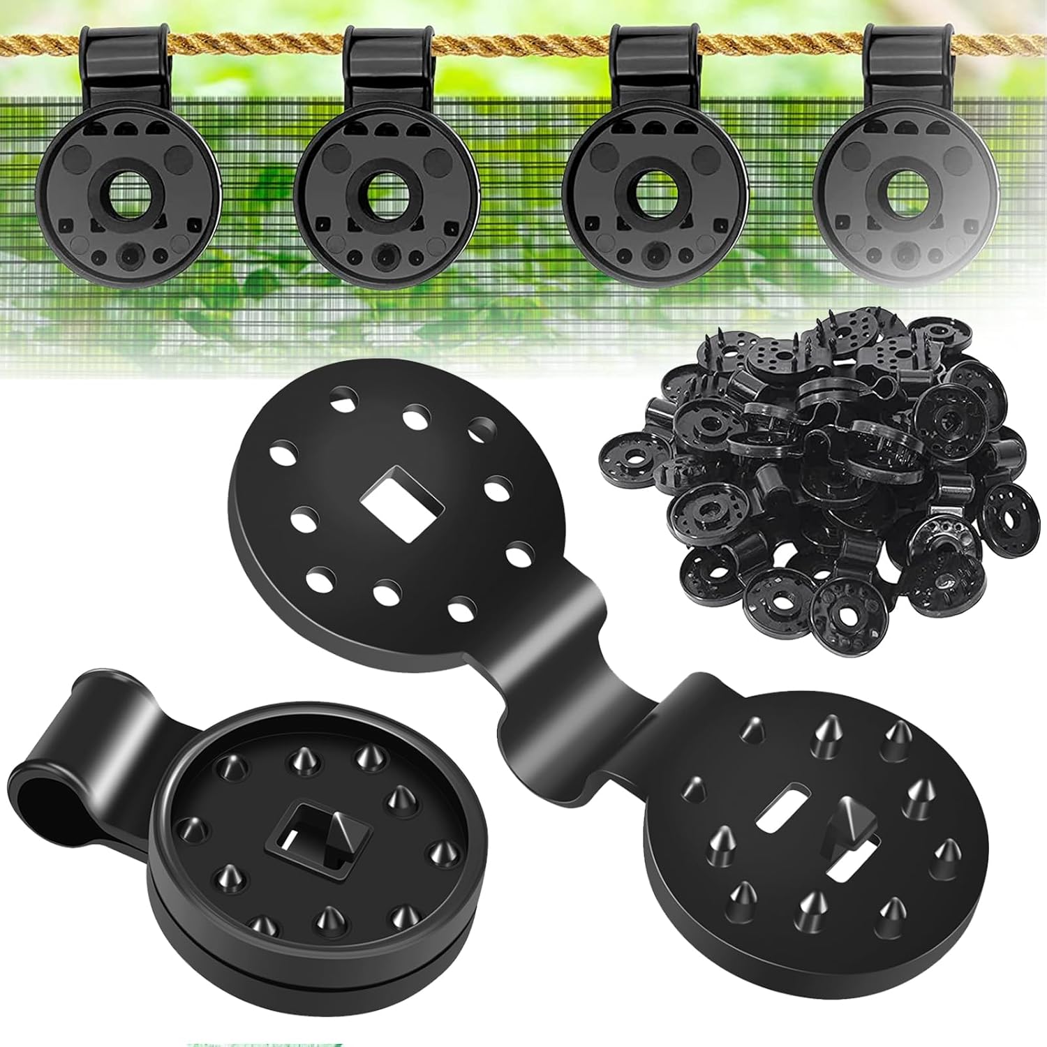 50 Pièces Clips Plastiques, Clips de Fixation pour Bache, Clip Spécial ...