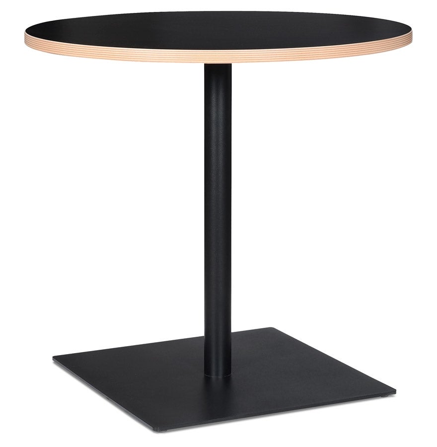 Table ronde 'FUSION ROUND' noire - Ø 80 cm | Leroy Merlin