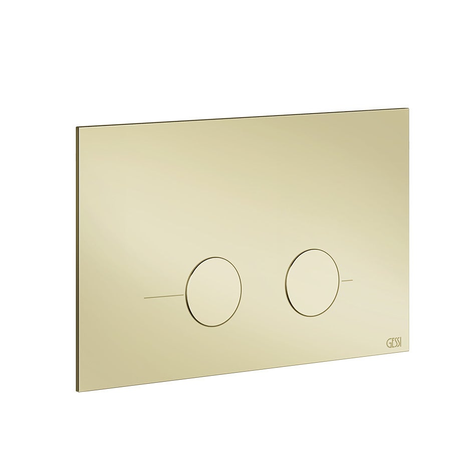 Piastra di attuazione Gessi 316 per sanit, 54619, Colorazione: Ottone ...