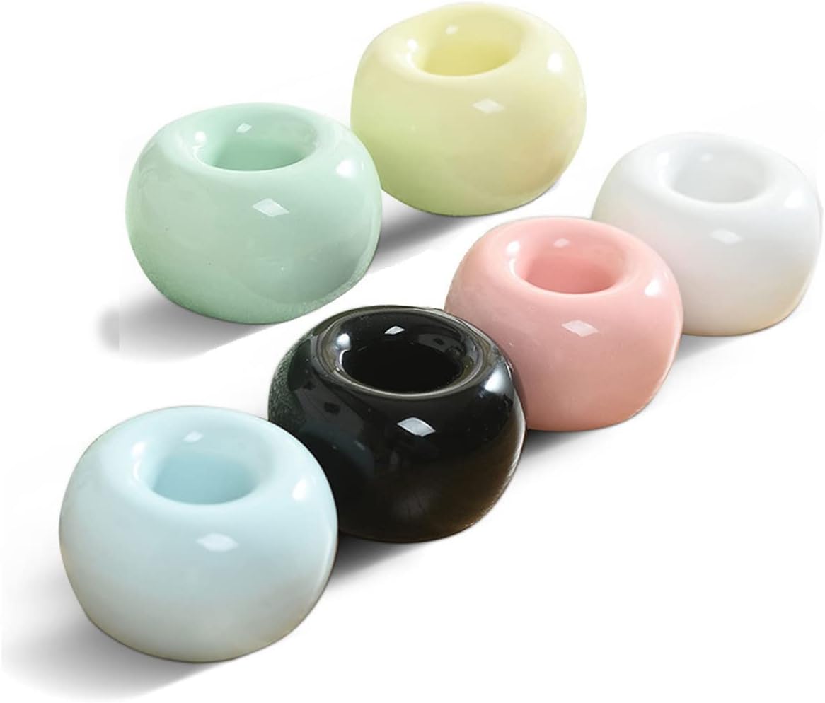 Lot de 6 porte-brosses à dents en céramique, porte-brosse à dents en ...