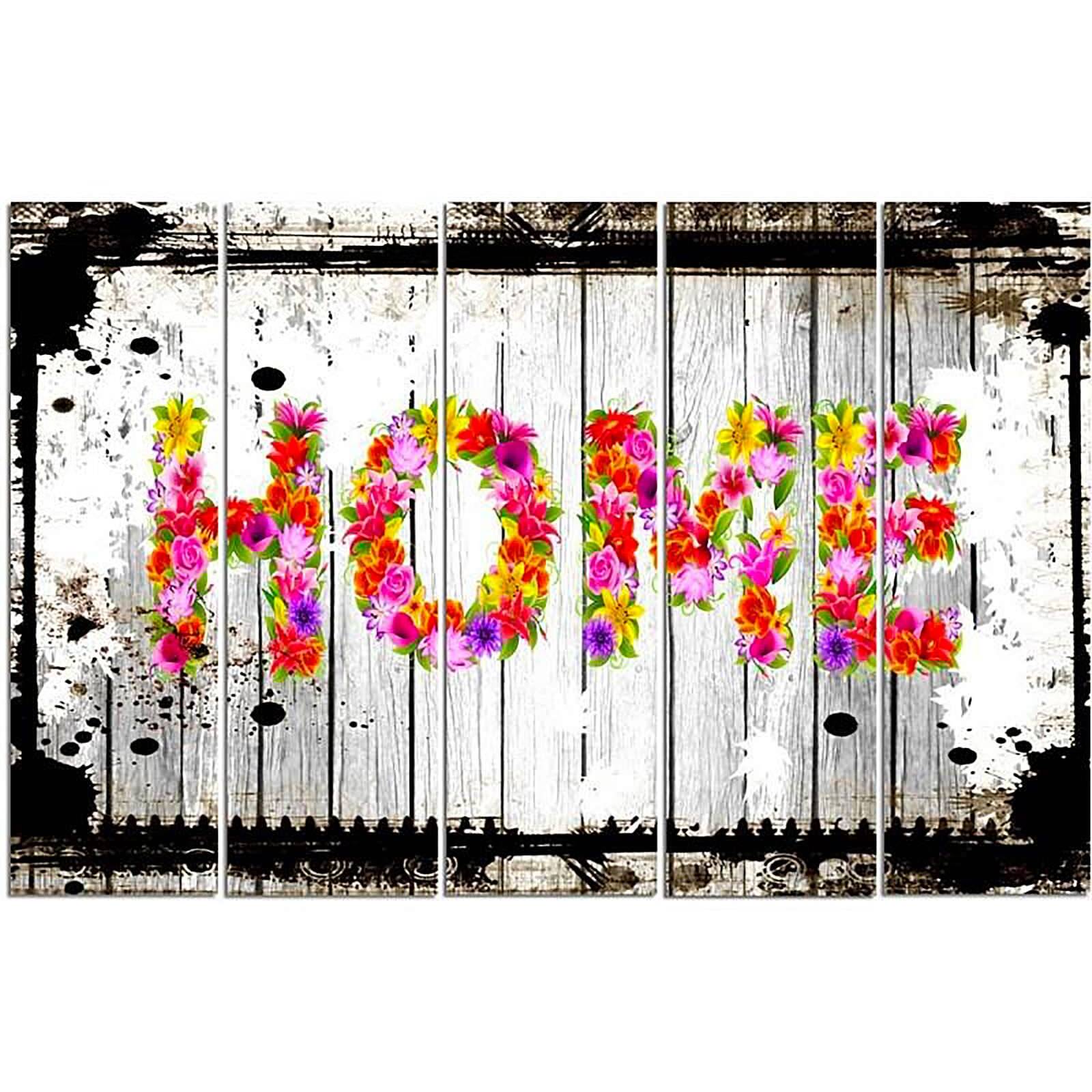 Tableau accueil floral - 200 x 100 cm | Leroy Merlin