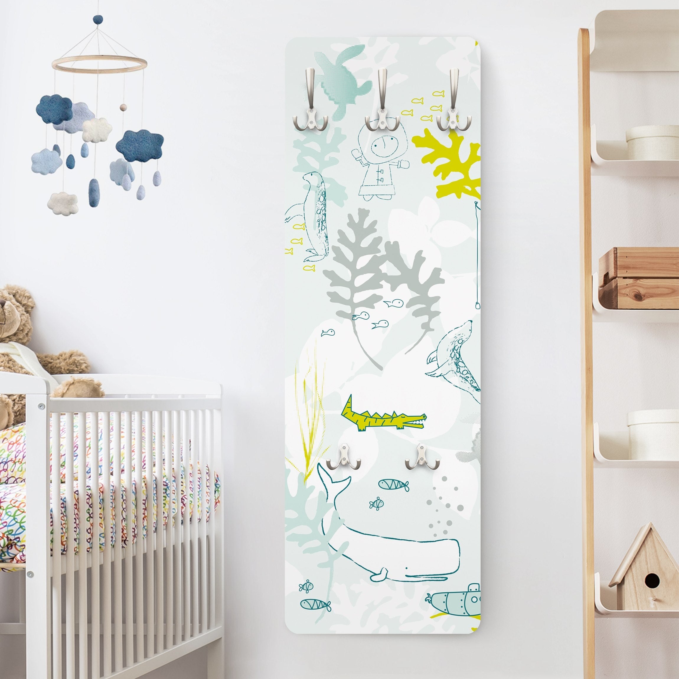 Porte manteau mural motif patère murale bois portemanteau porte manteau ...