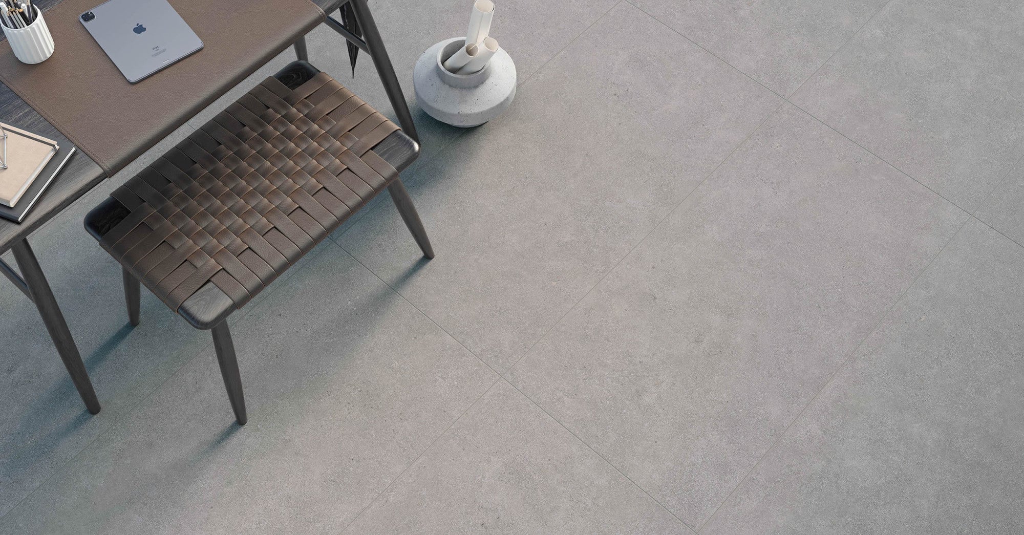 SENA GRIS MAT CARRELAGE GRIS RECTIFIÉ MAT SOL&MUR INTERIEUR EXTERIEUR ...
