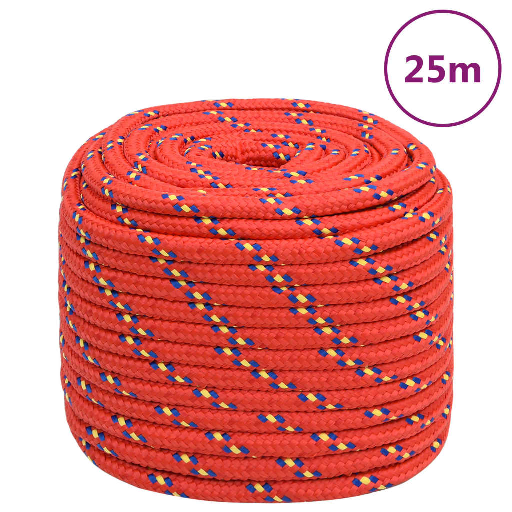 Corde de bateau Rouge 16 mm 25 m Polypropylène | Leroy Merlin