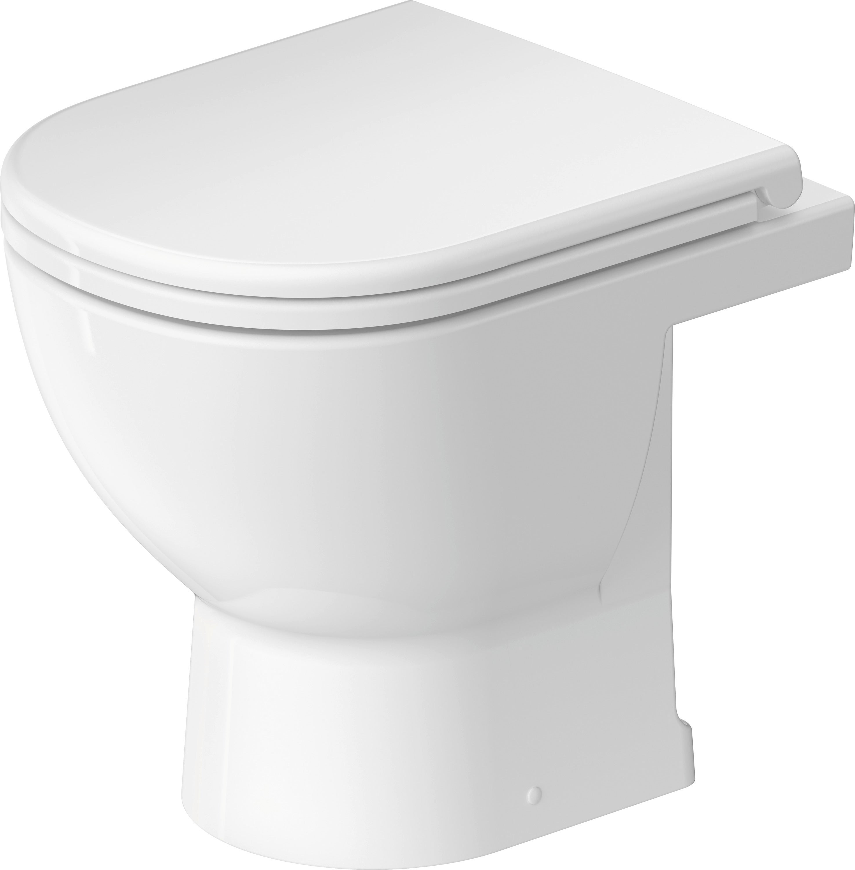 Duravit D-Code WC sur pied, chasse d'eau basse, rimless, 370x480x400mm ...