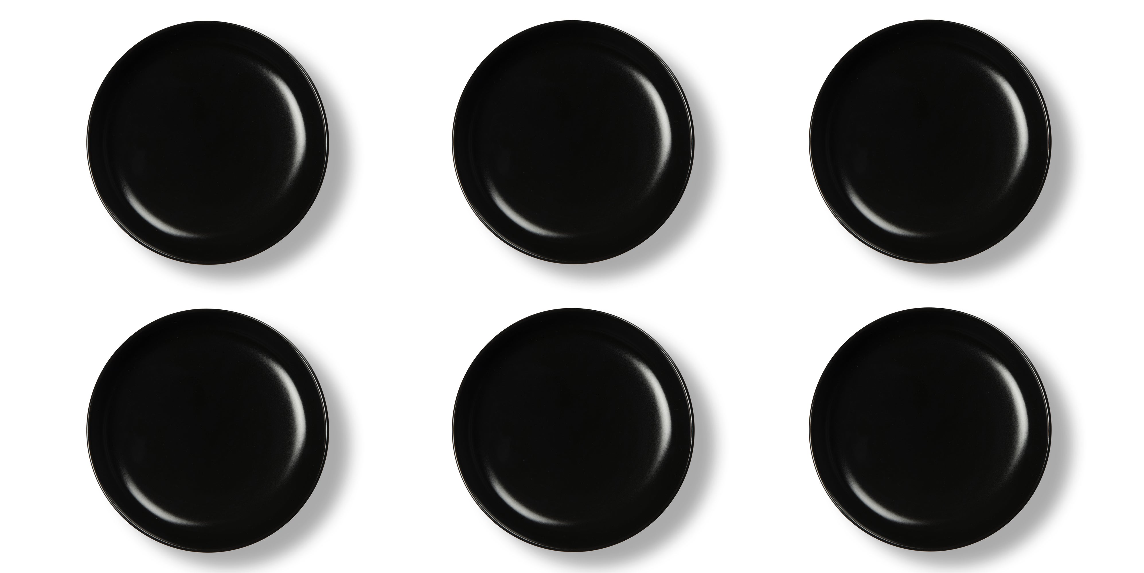 Excelsa set 6 piatti fondi Nordic 18 cm neri | Leroy Merlin