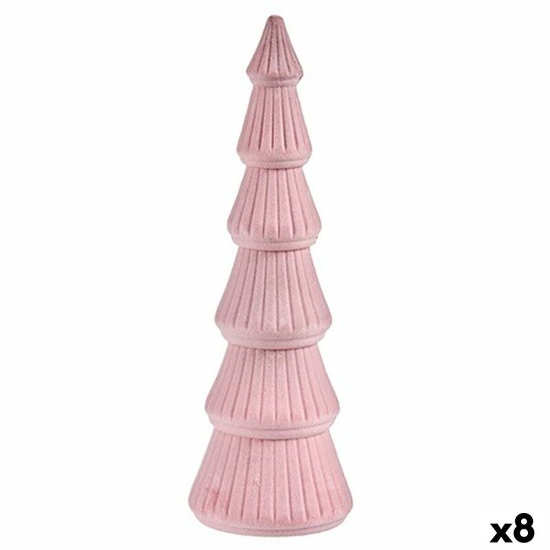 Sapin de Noël Velours Rose Bois 12 x 34,5 x 12 cm (8 Unités) | Leroy Merlin