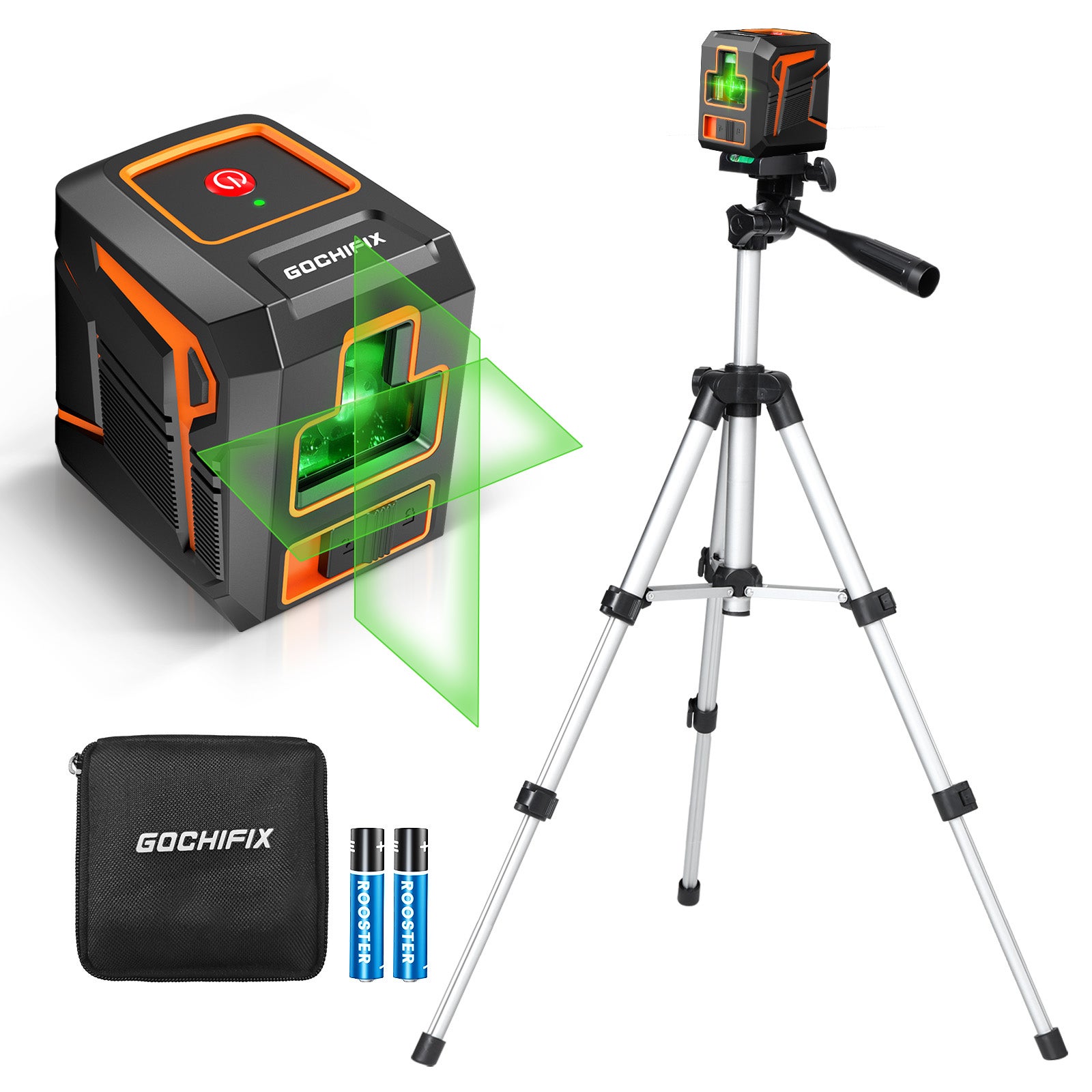 Niveau laser croix vert 360° + trépied | Leroy Merlin