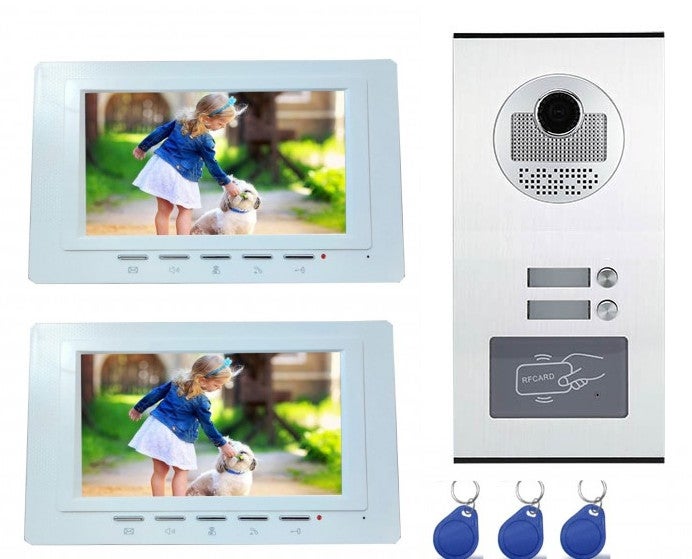 Visiophone collectif 2 boutons pour 2 appartements | Leroy Merlin