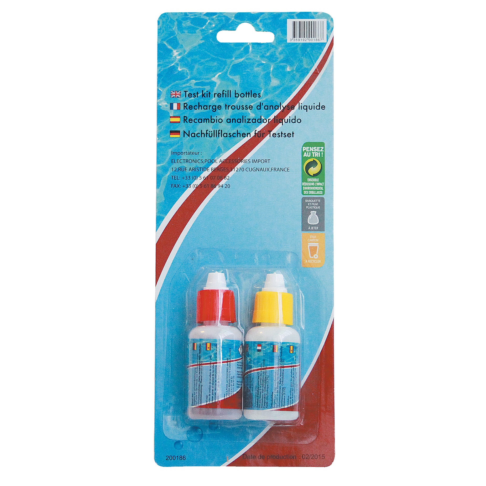 Recargas para kit de análisis de cloro - bromo + pH | Leroy Merlin