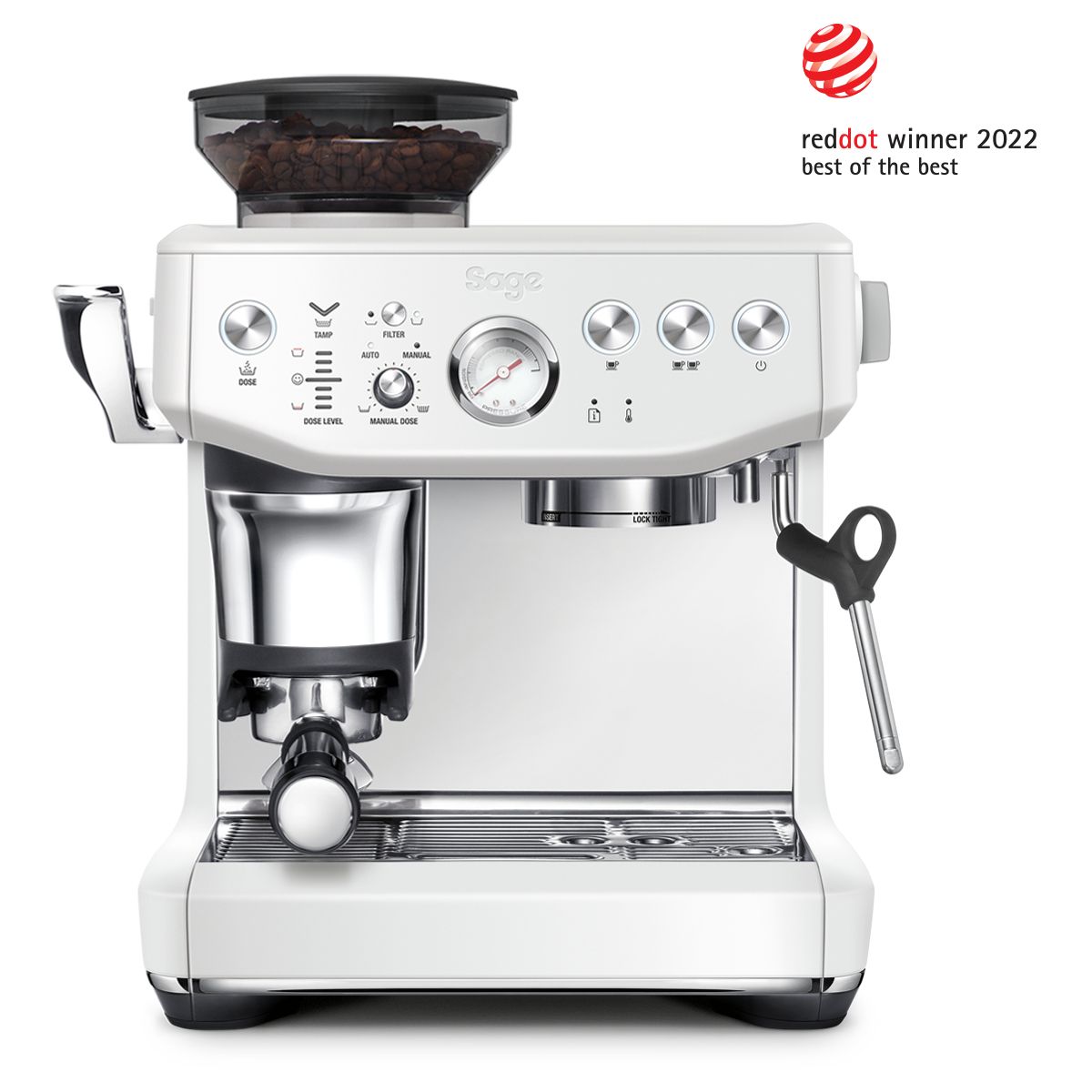 Cafetera espresso Sage BAR EXPIMPRESS de 1850 W con sal marina blanca ...