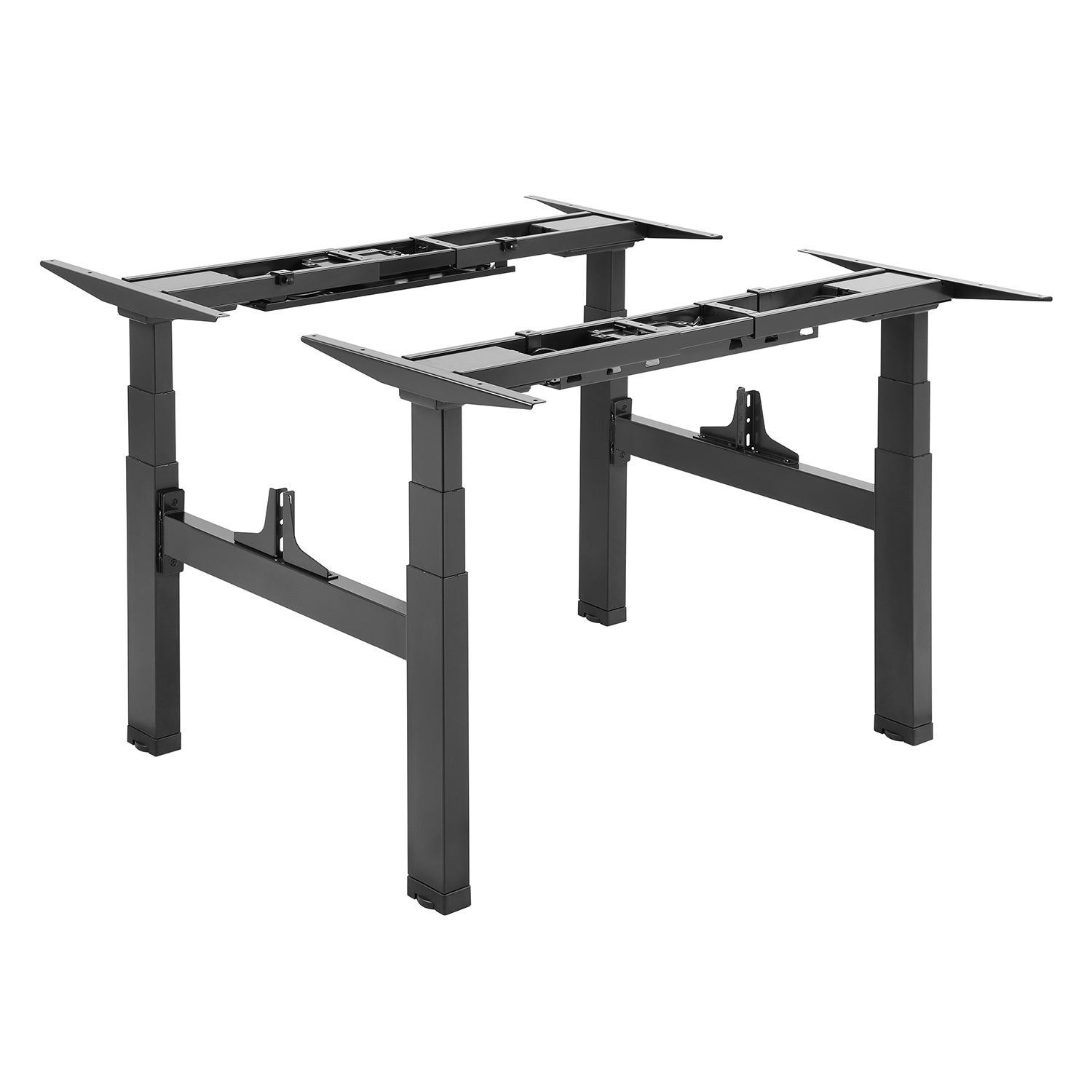 KIMEX - Double pied de bureau motorisé assis-debout, Hauteur 62- 128 cm ...