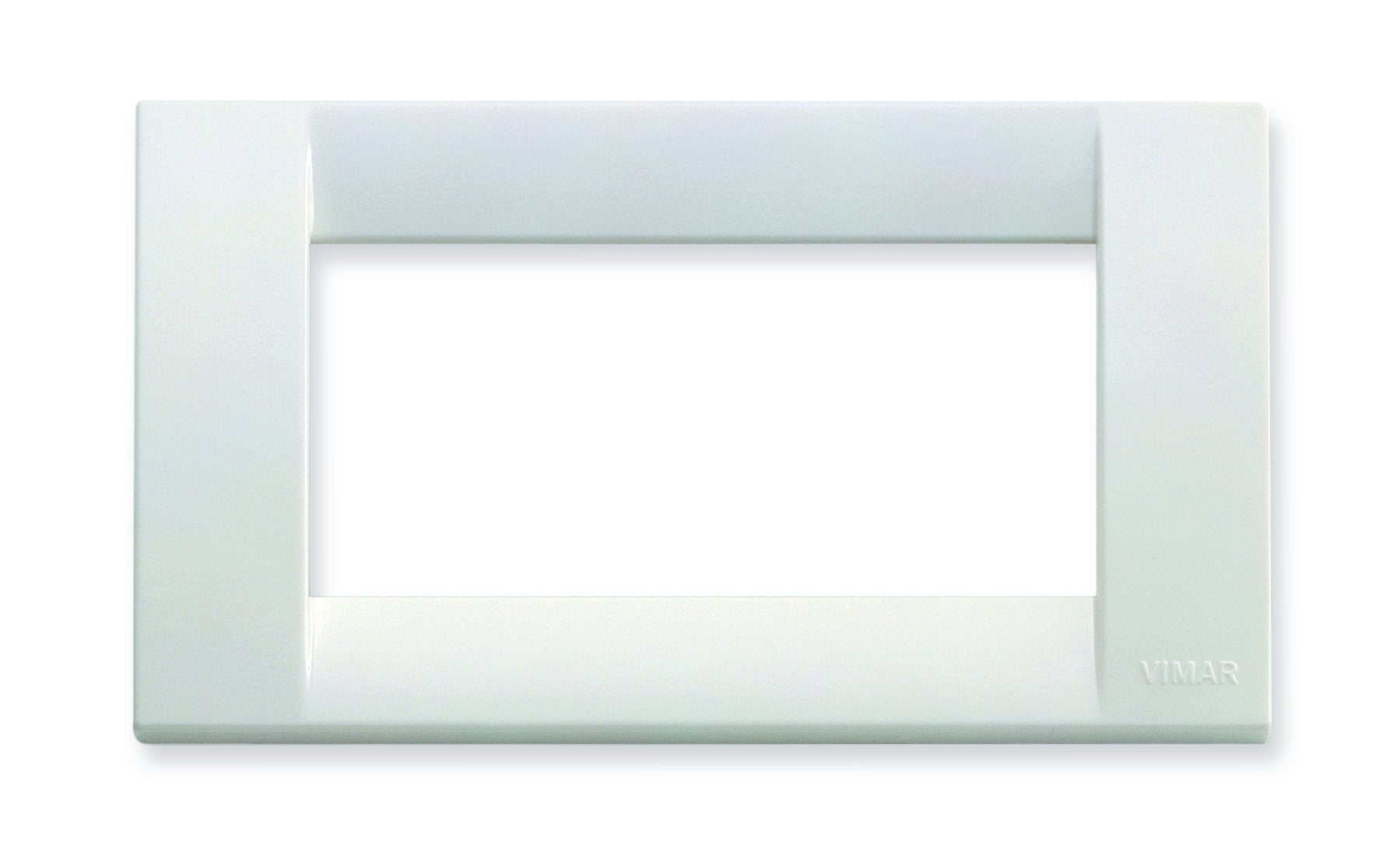 Vimar Placca Tecnopolimero 4 Posti Bianco Brillante 16744.01 Serie Idea ...