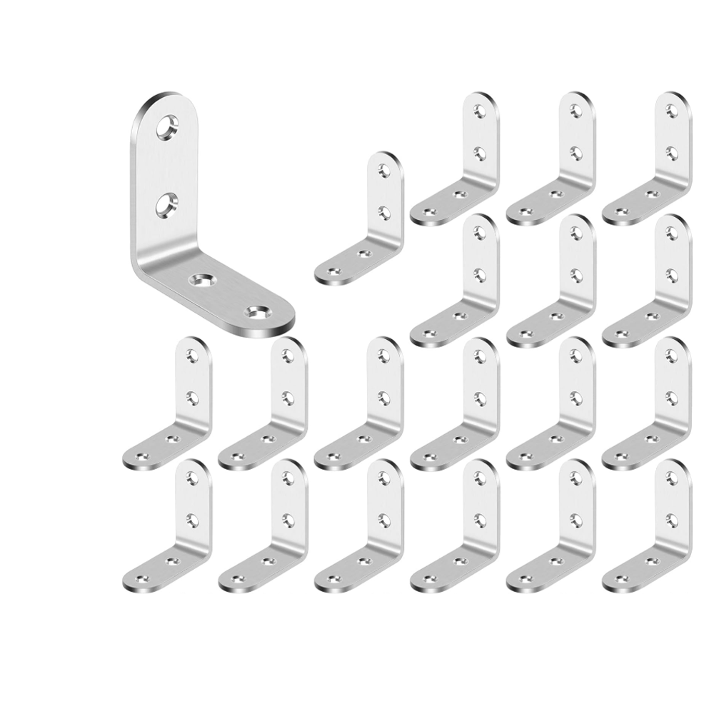 Équerre de Fixation,20 pièces Equerre de Fixation en acier inoxydable ...