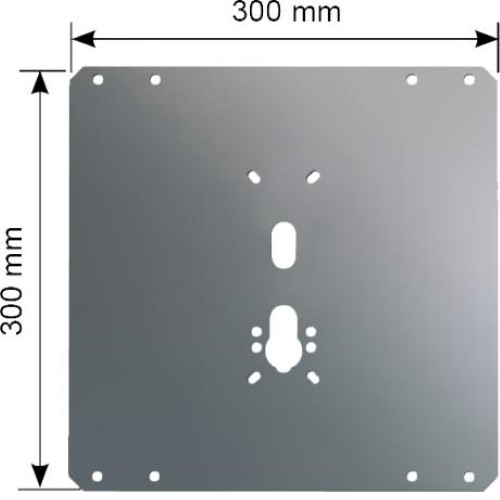 Plaque de protection acier 30x30 cm de serrure 4 points pour porte ...