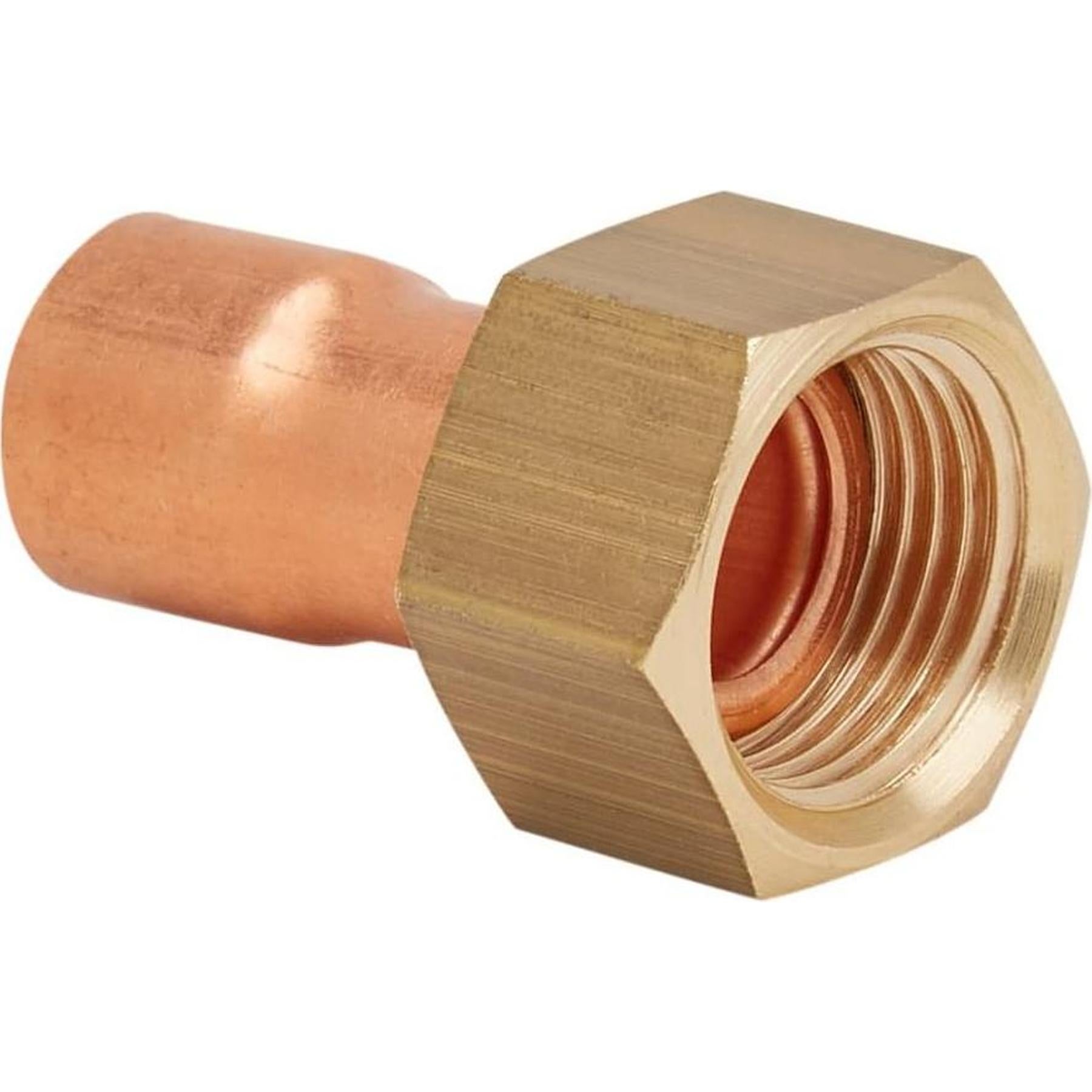 PACK de 10 Douilles cuivre 2 pieces droite a souder ecrou libre en laiton femelle D.3/4" (20x27 ...