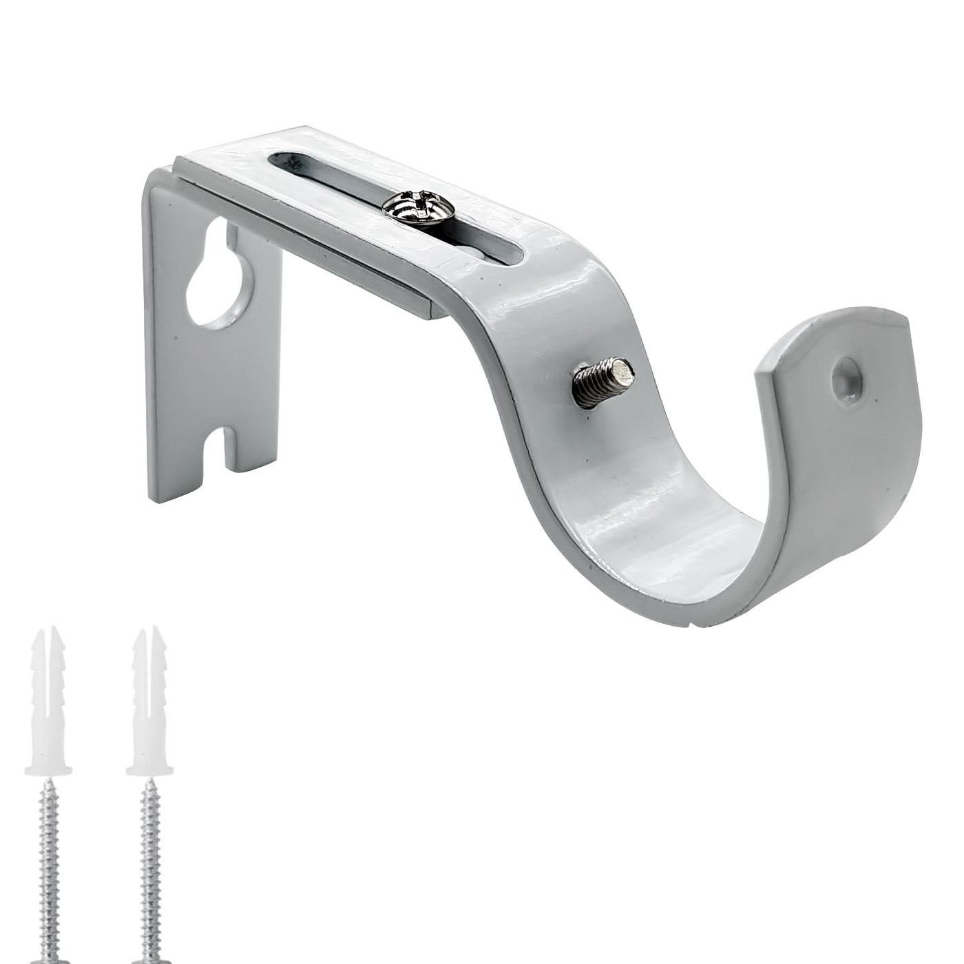 1 support de tringle à rideau réglable, crochet pour tringle à rideau ...