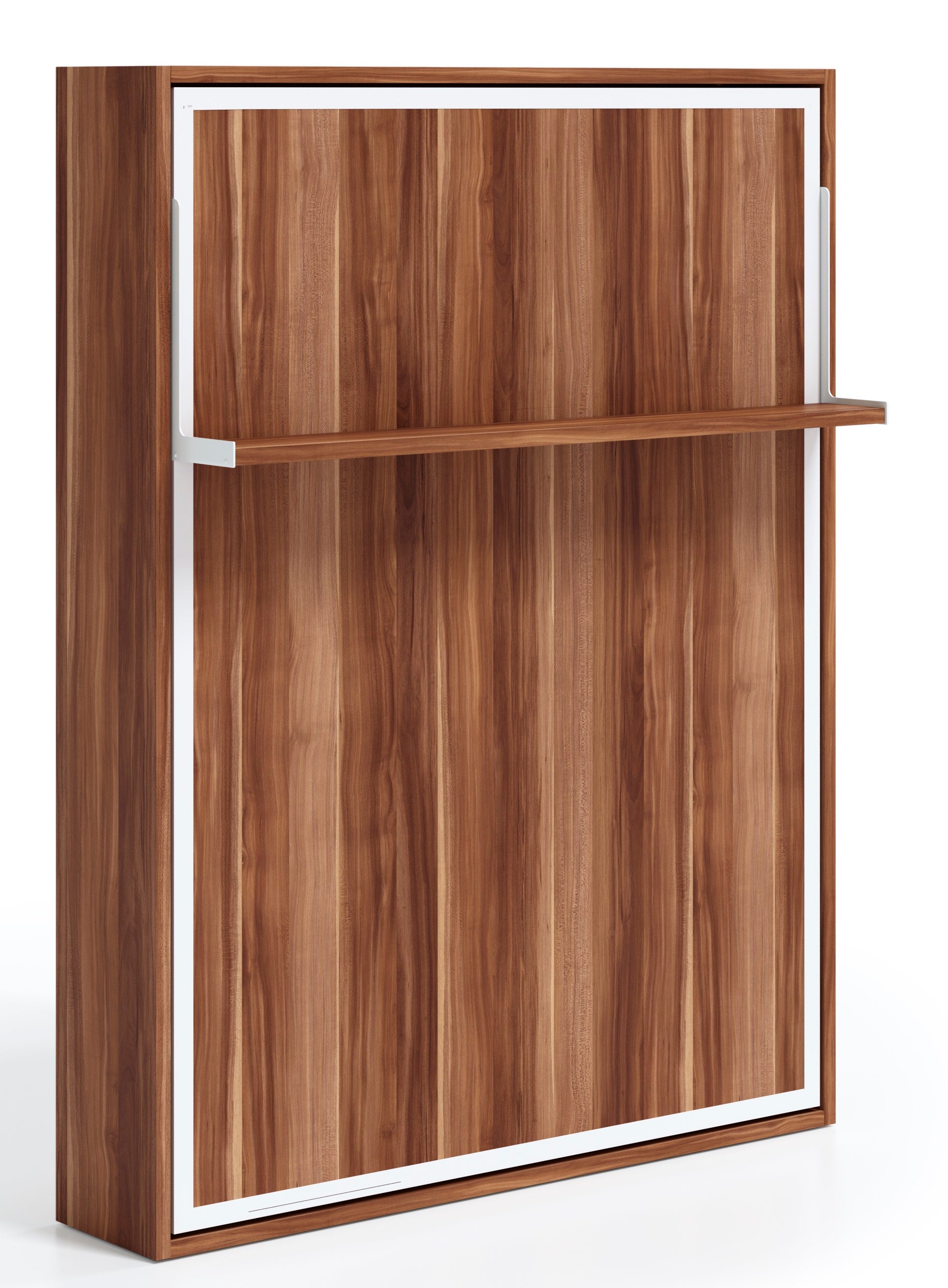 Lit escamotable vertical 90x200 avec étagère Habitat-Avec matelas ...