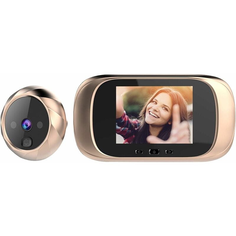 Sonnette œil de Chat Intelligente, Sonnette sans Fil avec Camera,Ecran ...