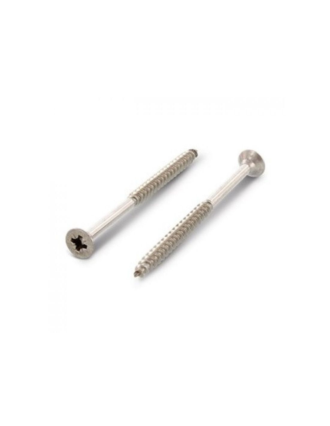 Vba Vis Bois Agglo Tête Fraisée Tf Pozi N°2 5x35 Filetage Partiel Inox