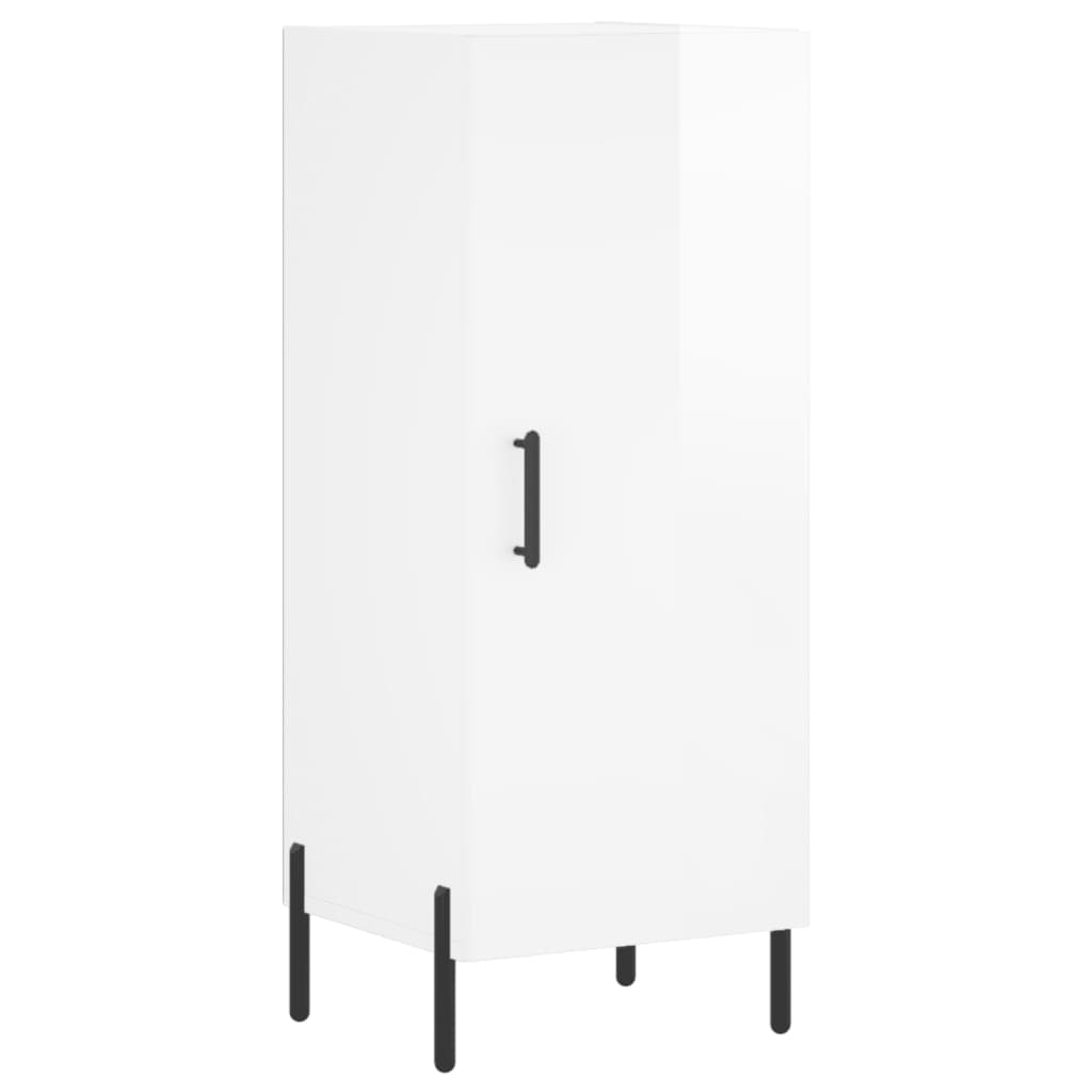 Buffet en contreplaqué blanc brillant 34,5x34x90 cm | Leroy Merlin