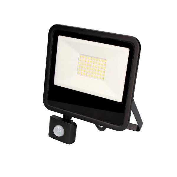 Detector LED luz 50W negro impermeable IP65 4000lm (400W) - blanco ...