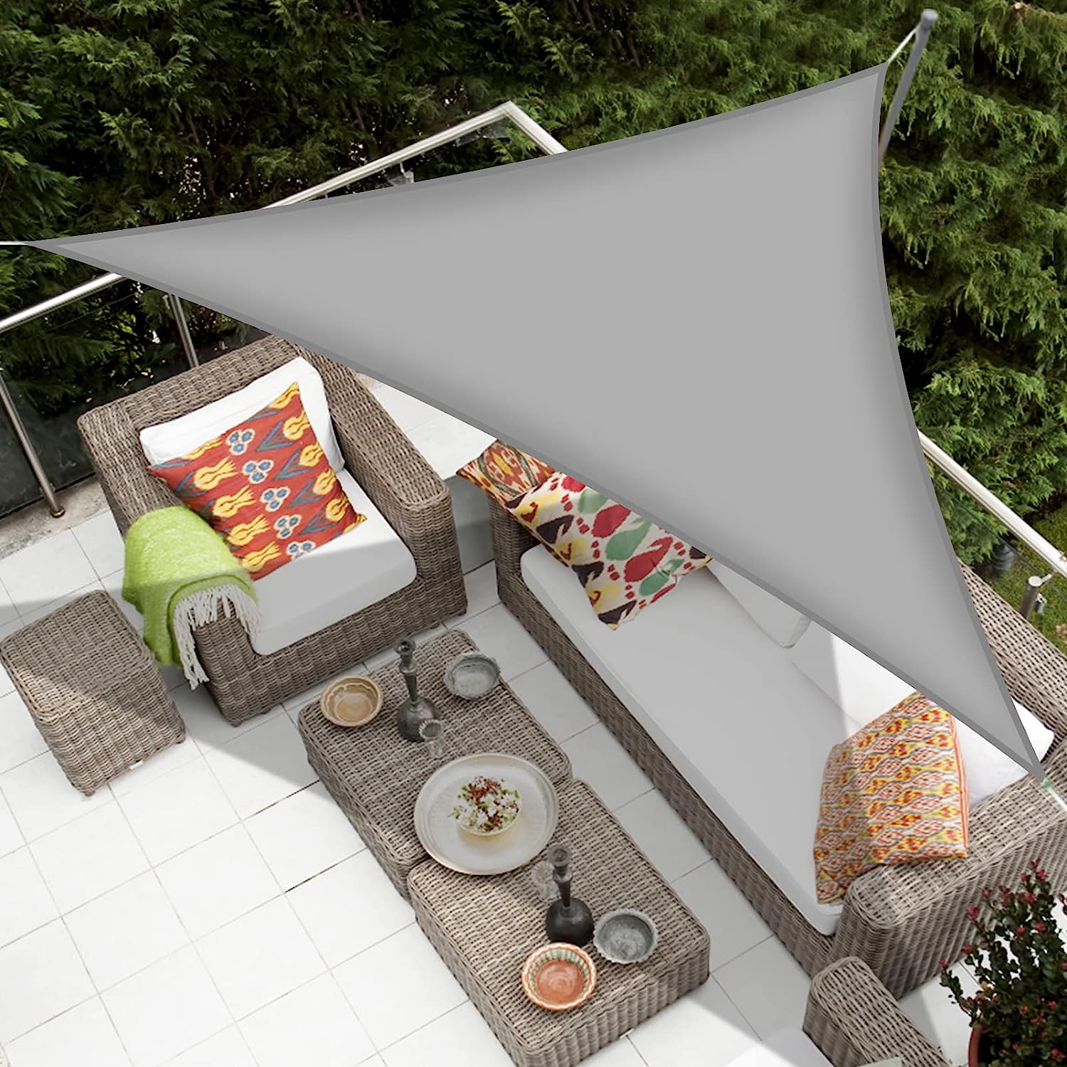 Toldo parasol Toldo para jardín exterior Pérgola Patio Protección UV (2 ...