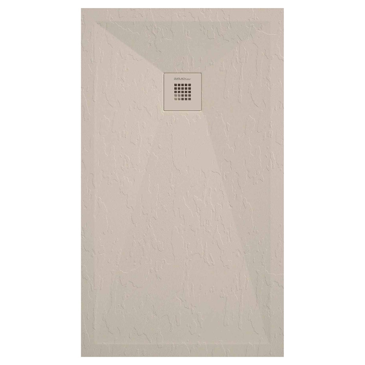 Piatto doccia Stone Plus in ardesia color crema, griglia colorata - 130 x 70 cm | Leroy Merlin