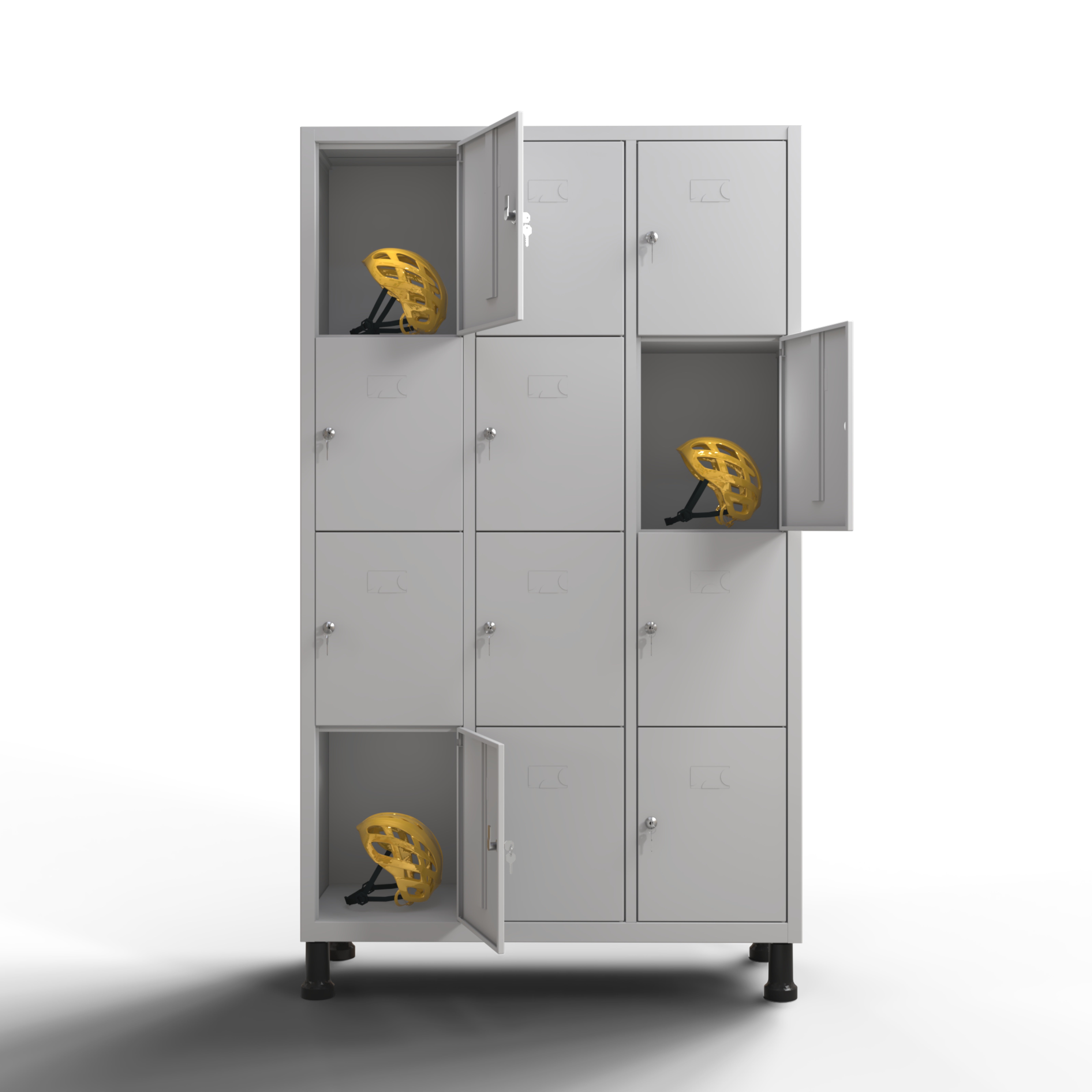 TwinThink Taquillas Vestuario 180cm de 12 Puertas Taquilla Metalica con ...