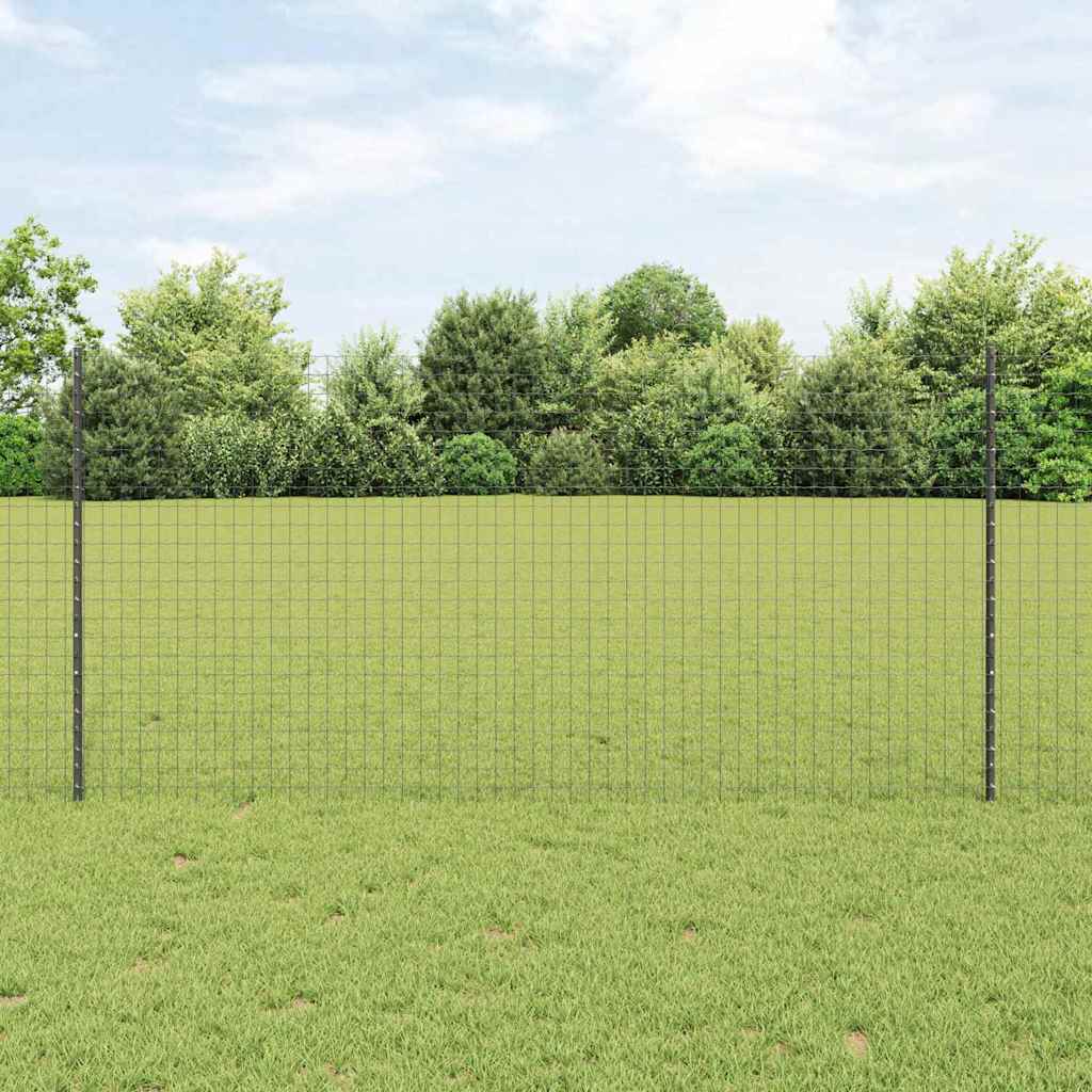 Poste de cerca empotrado 5 uds. Gris 160 cm | Leroy Merlin