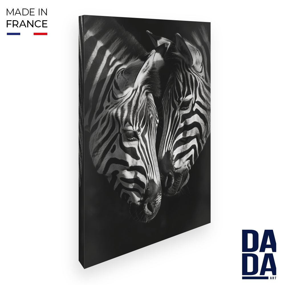 Toile murale Zèbres en harmonie / 50x70cm / Fabriqué en France ...