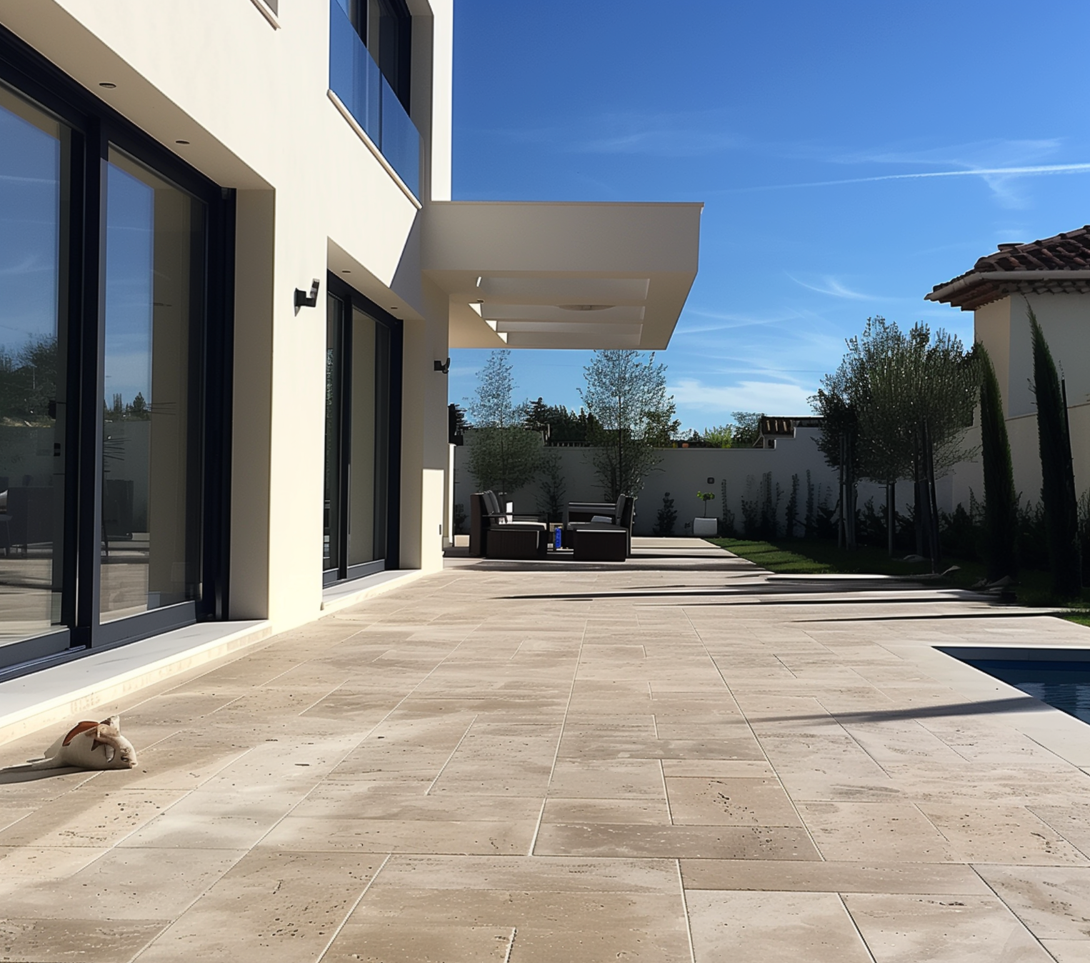 TRAVERTIN STANDARD LIGHT (1er choix light), pierre naturelle, 40,6 X 61 ...