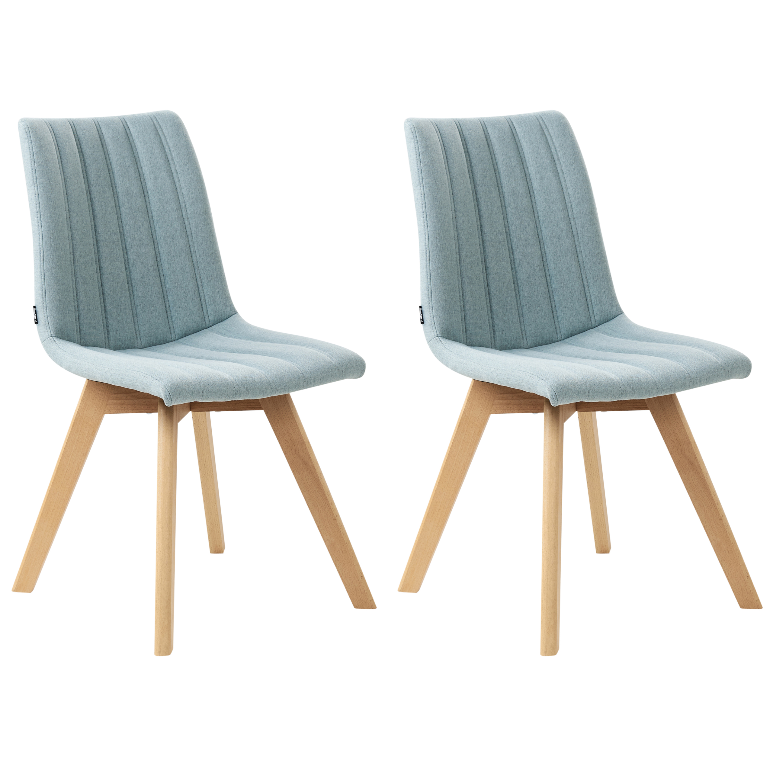 Lot de 2 chaises de salle à manger CALGARY Bleu clair | Leroy Merlin