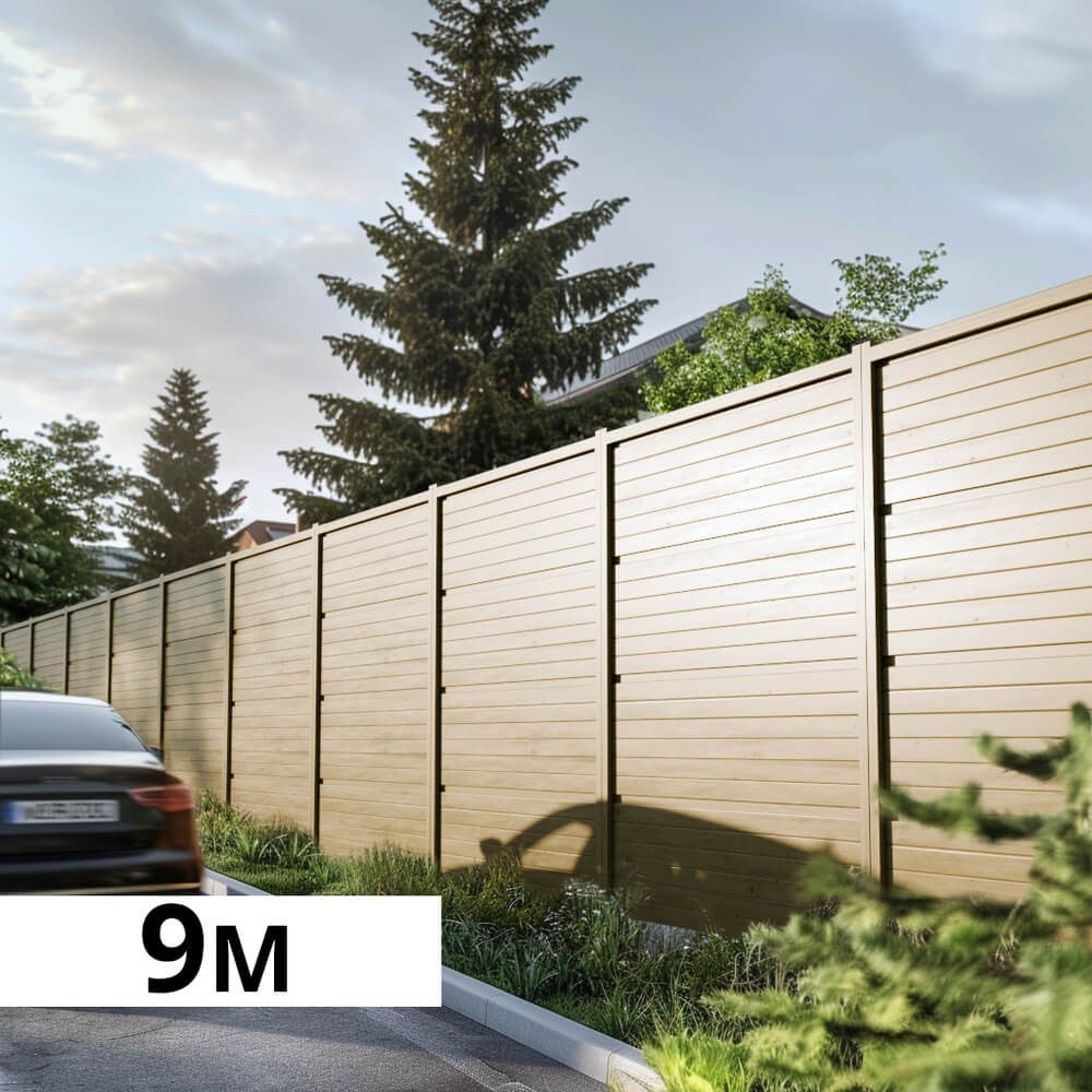 Mur Anti-bruit Bois 8,8x2,4m REFLECT - Clôture Réduction Sonore ...