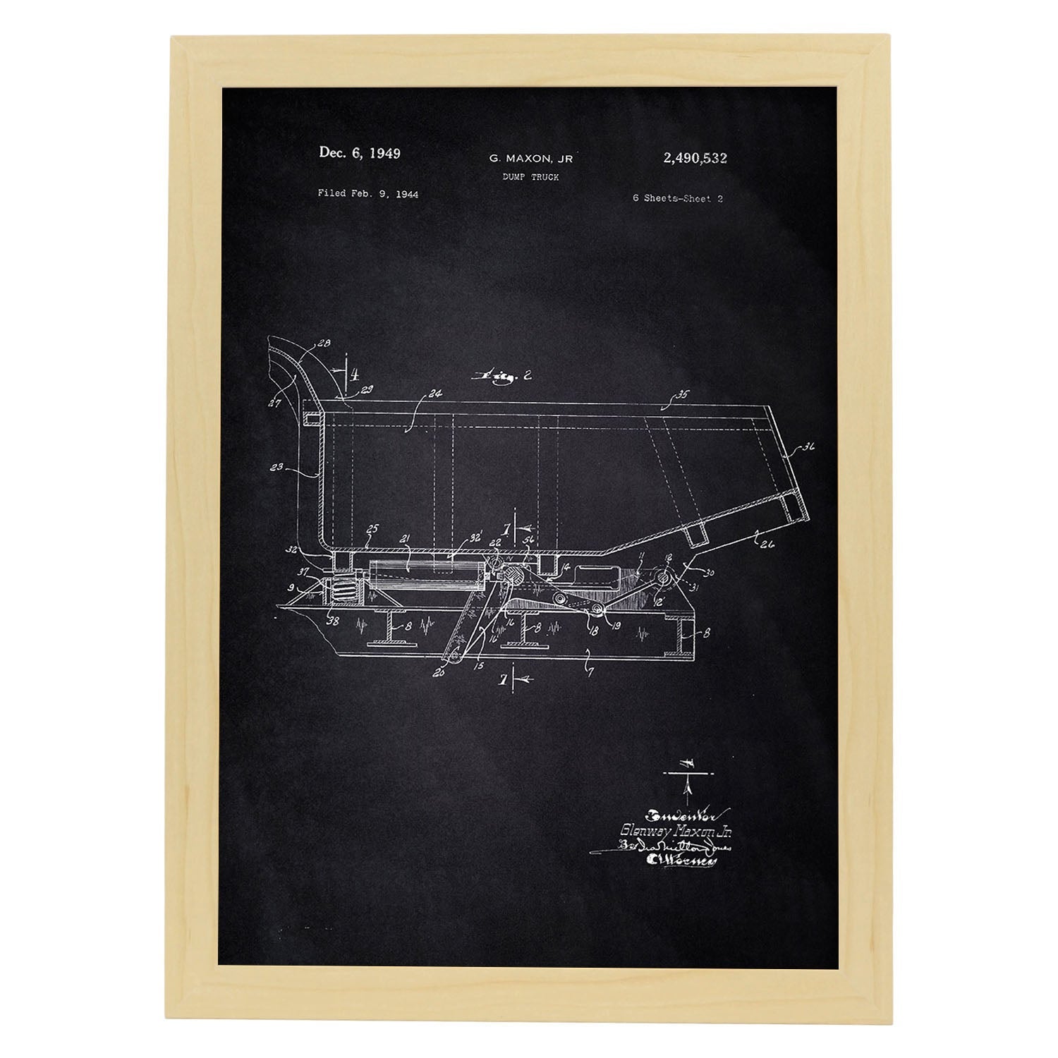 Patent De Camion À Ordures 3-ligne Avec Ancienne Conception De Brevet ...