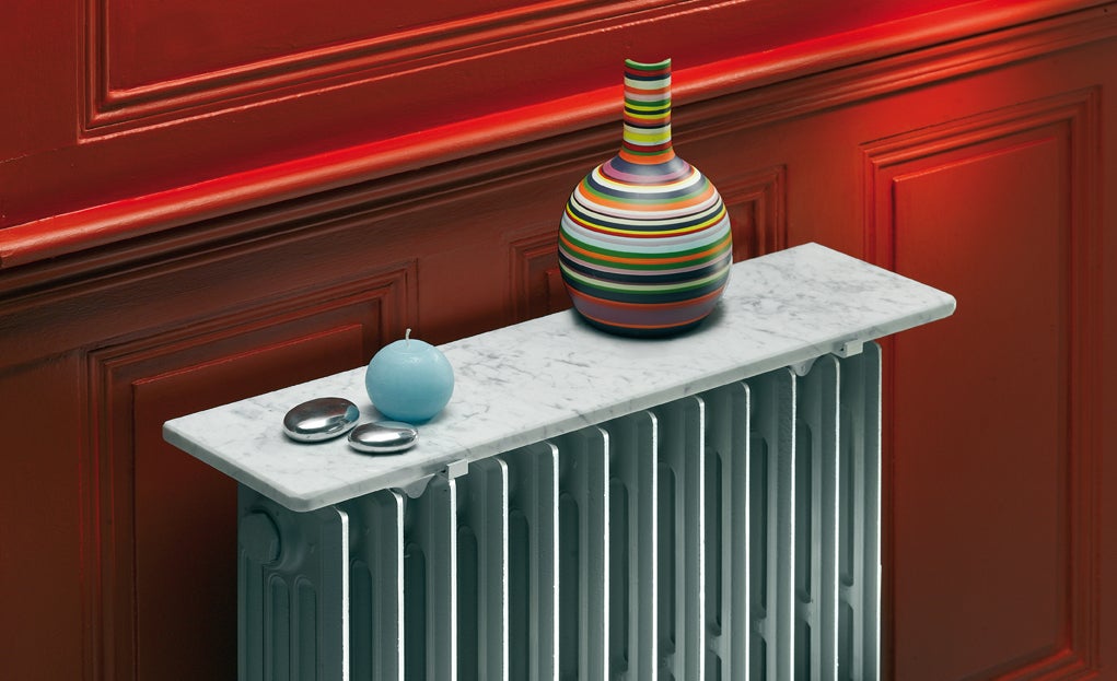 Mensola per radiatore MERVEILLE in marmo di Carrara 60x20 cm | Leroy Merlin