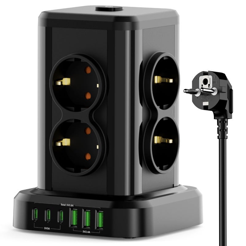 Multiprise avec Interrupteur Tour, 12 en 1 Prise Multiple avec 8 Prises ...