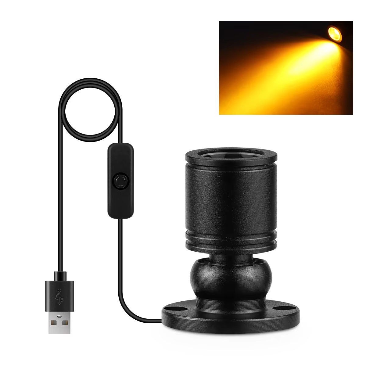 Foco LED USB de 5 V, mini foco de techo de 1 W, ideal para escaparates ...