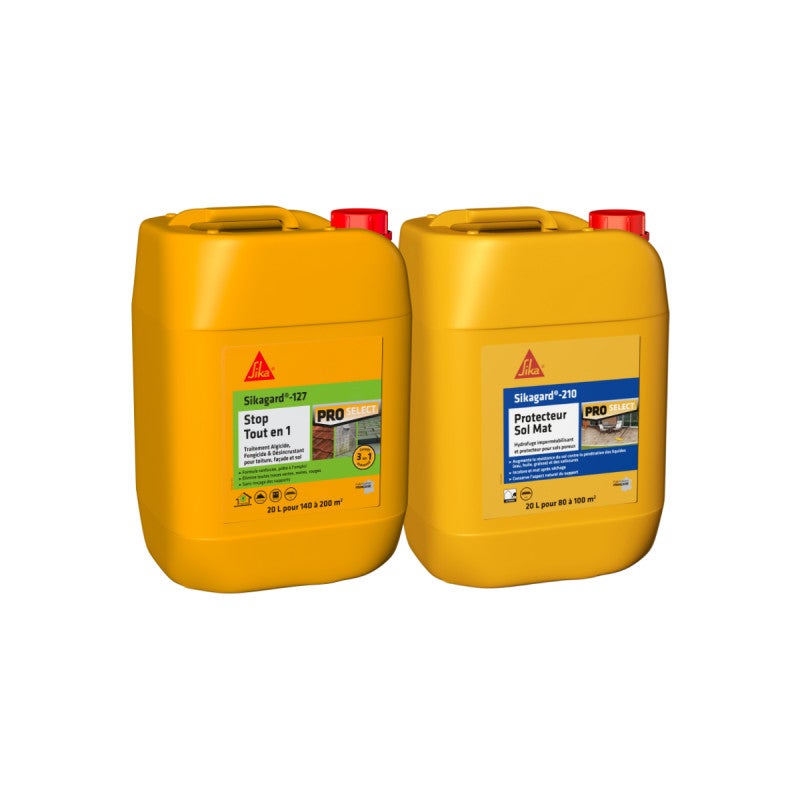 Pack Nettoyage et Protection Sol SIKA - Sikagard-127 Stop 20L ...