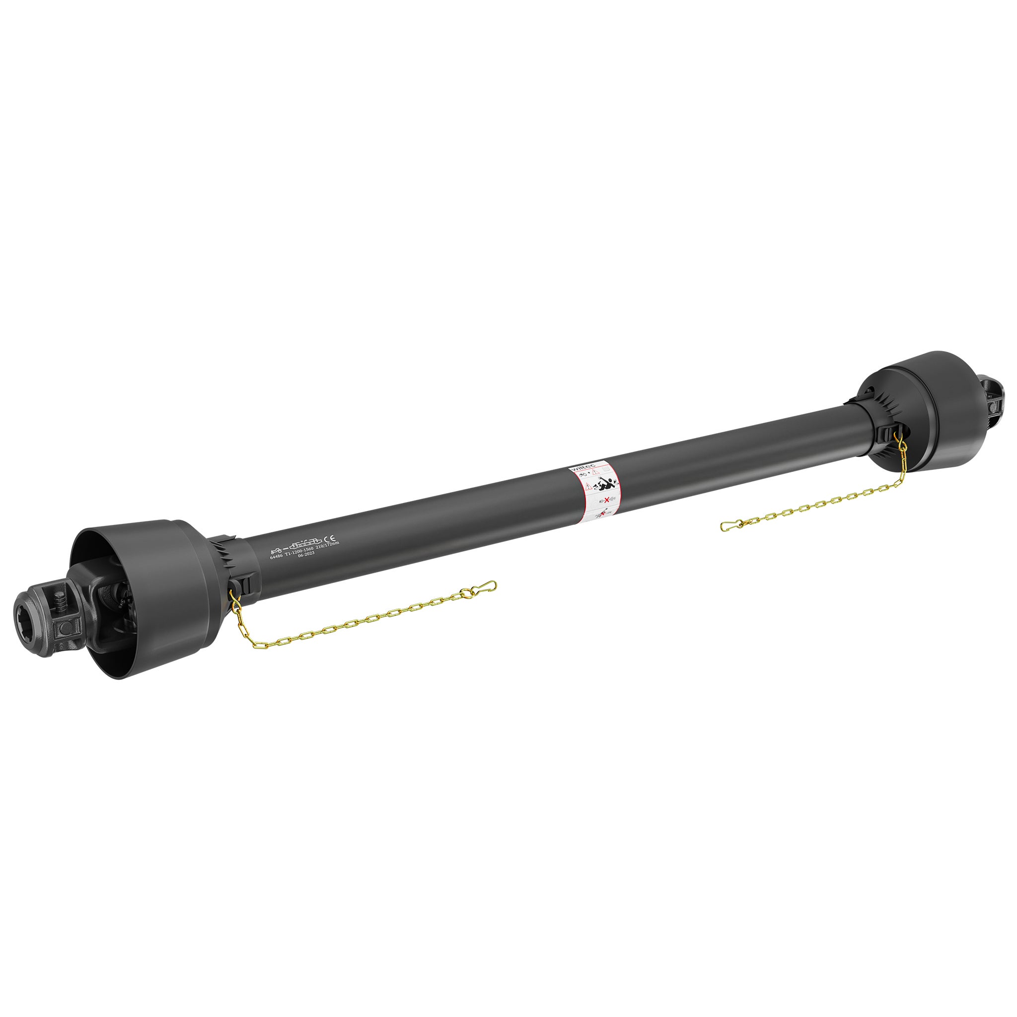 Toma de fuerza T1 eje transmisión cardán 1200-1560mm 210Nm 540rpm PTO ...