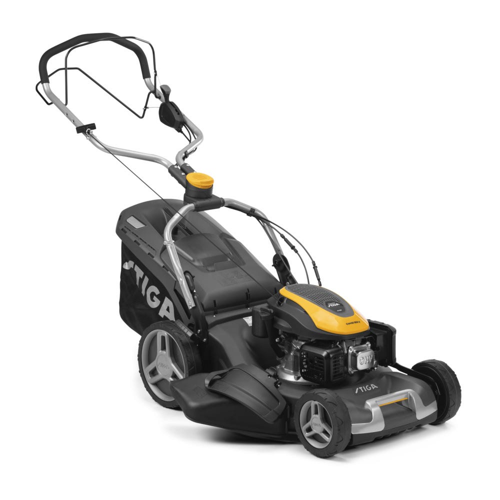 Combi 955 V STIGA Tondeuse essence 196cc 53cm bac 70L 4 modes coupe ...